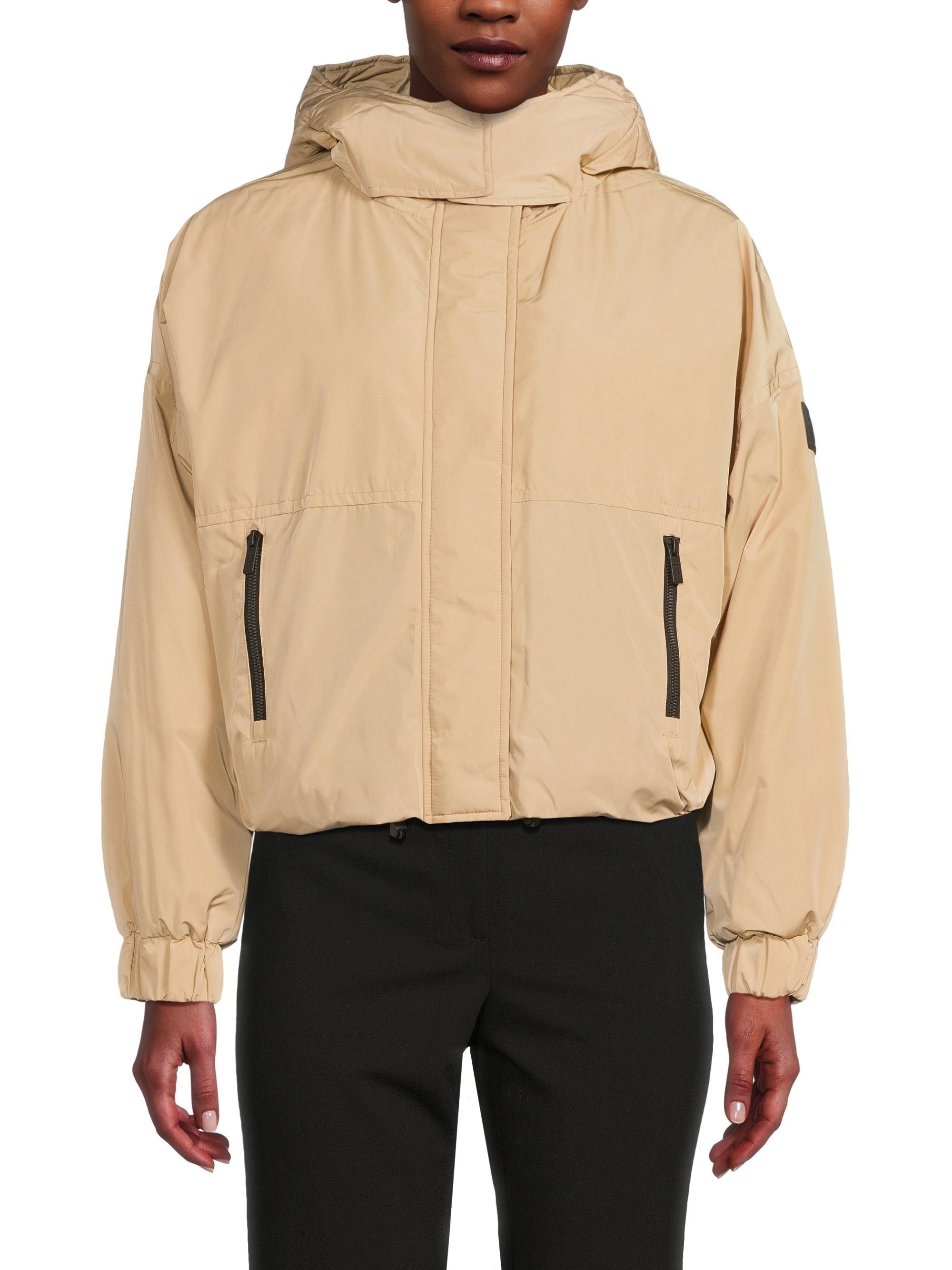 Click here for Dkny Womens Hooded Oversized Puffer Jacket - Tan -... prices