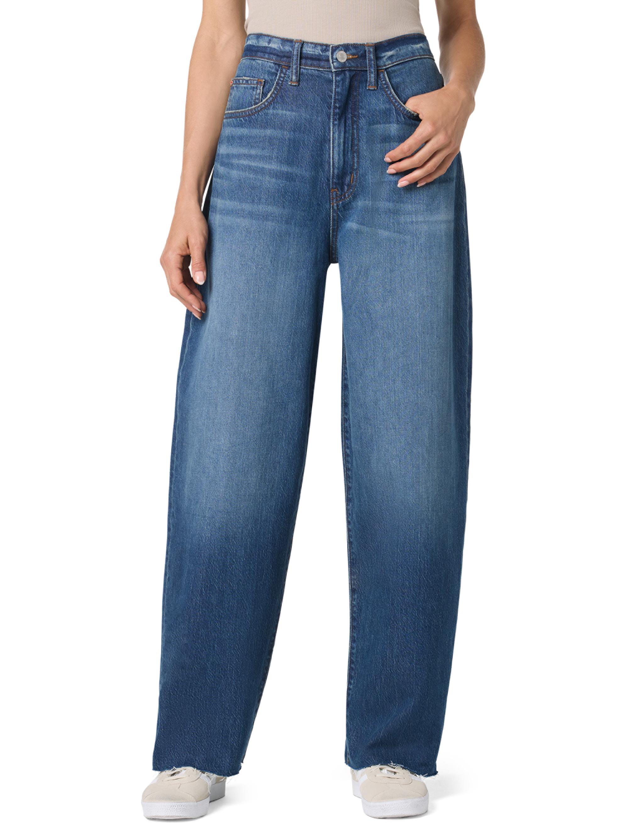 Click here for Hudson Jeans Womens Raw-Edge Whiskered Barrel Leg... prices