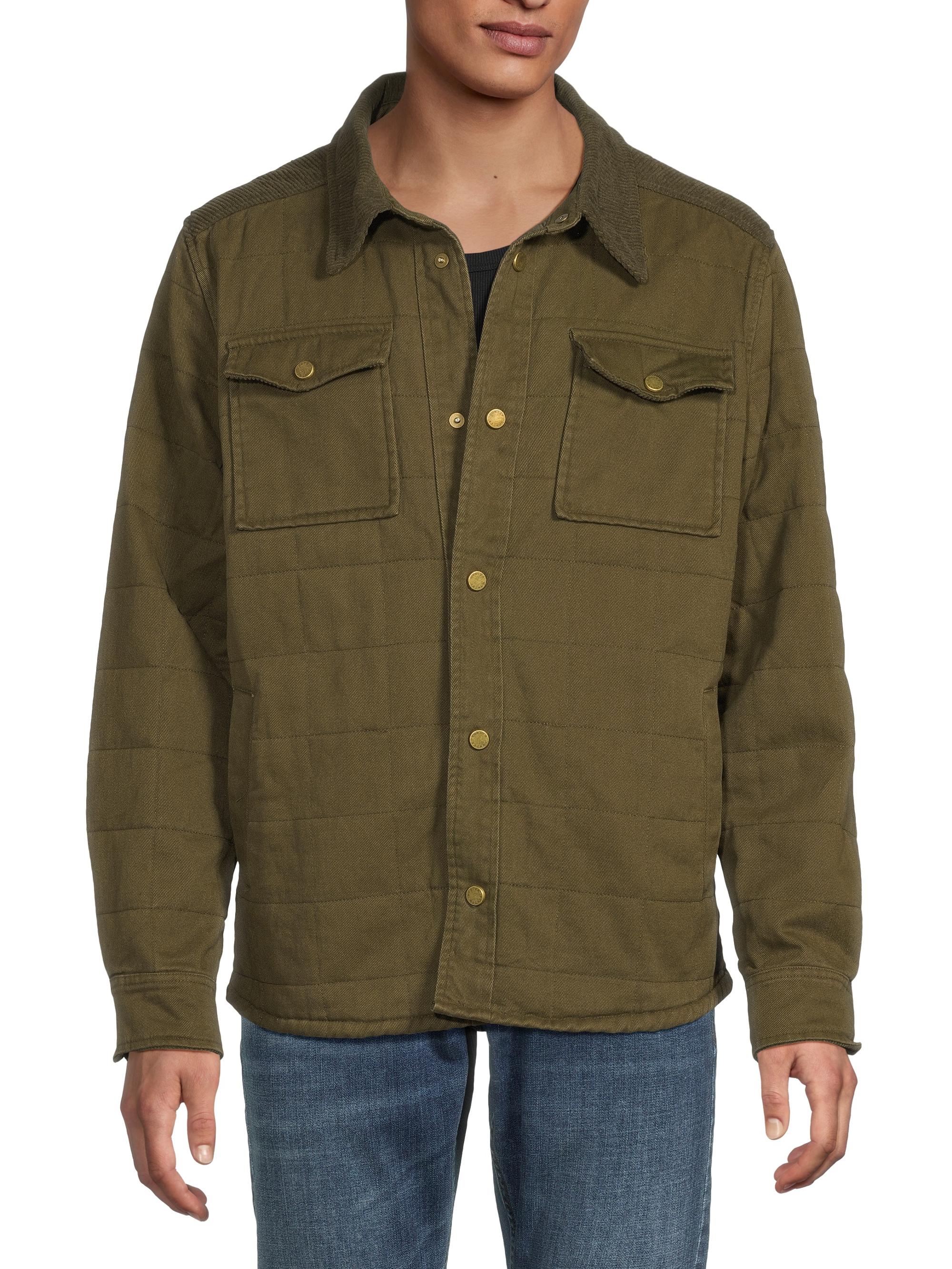 Click here for Hunter Mens Quilted Cotton Shacket - Hunter Green... prices