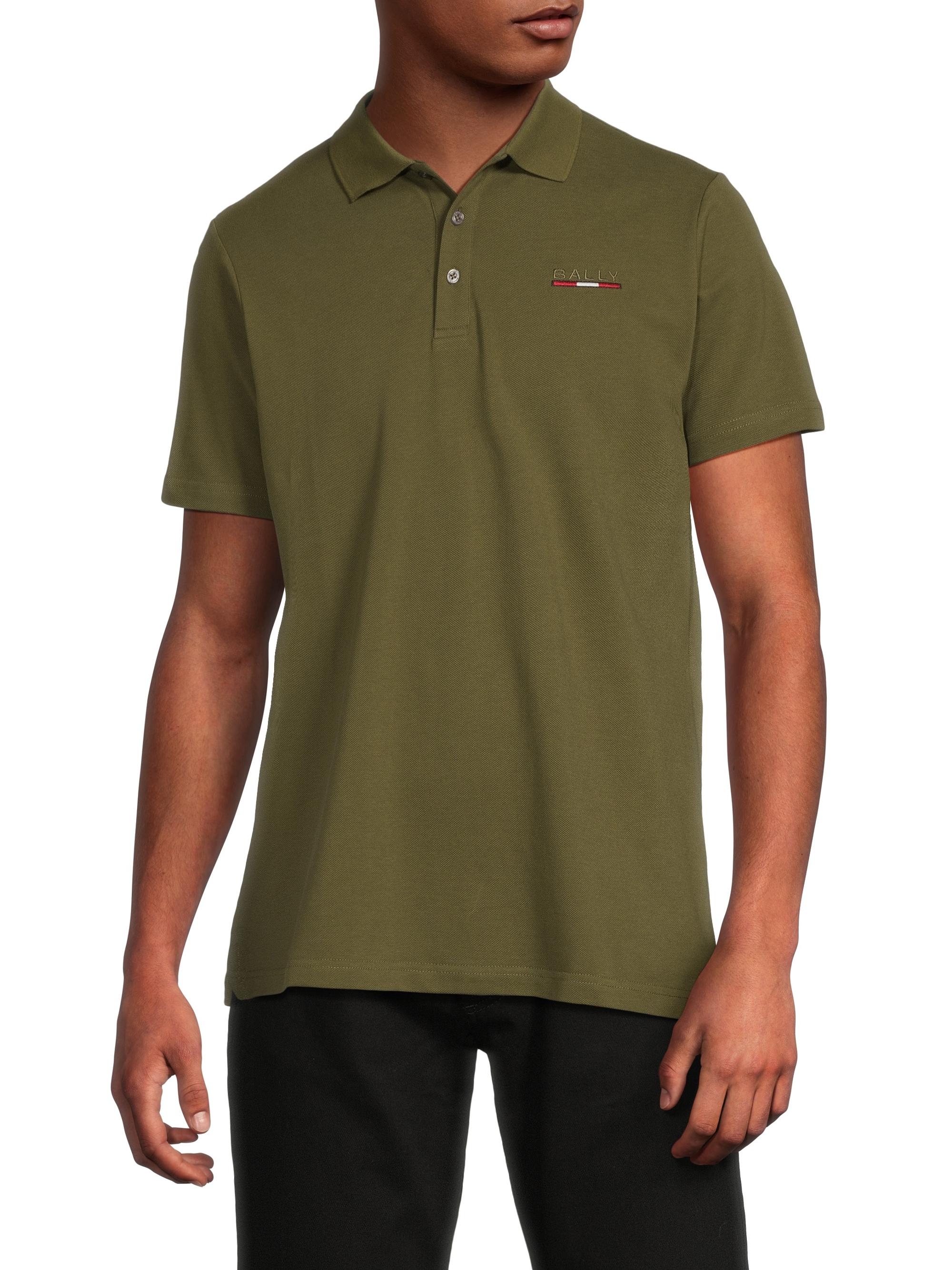 Click here for Bally Mens Embroidered Logo Polo Shirt - Military... prices