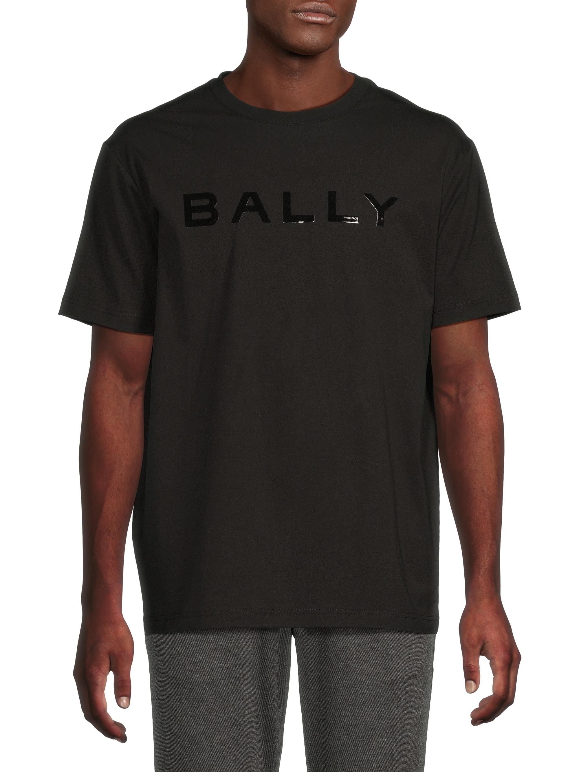 Click here for Bally Mens Logo Embossed Stretch-Cotton T-Shirt -... prices