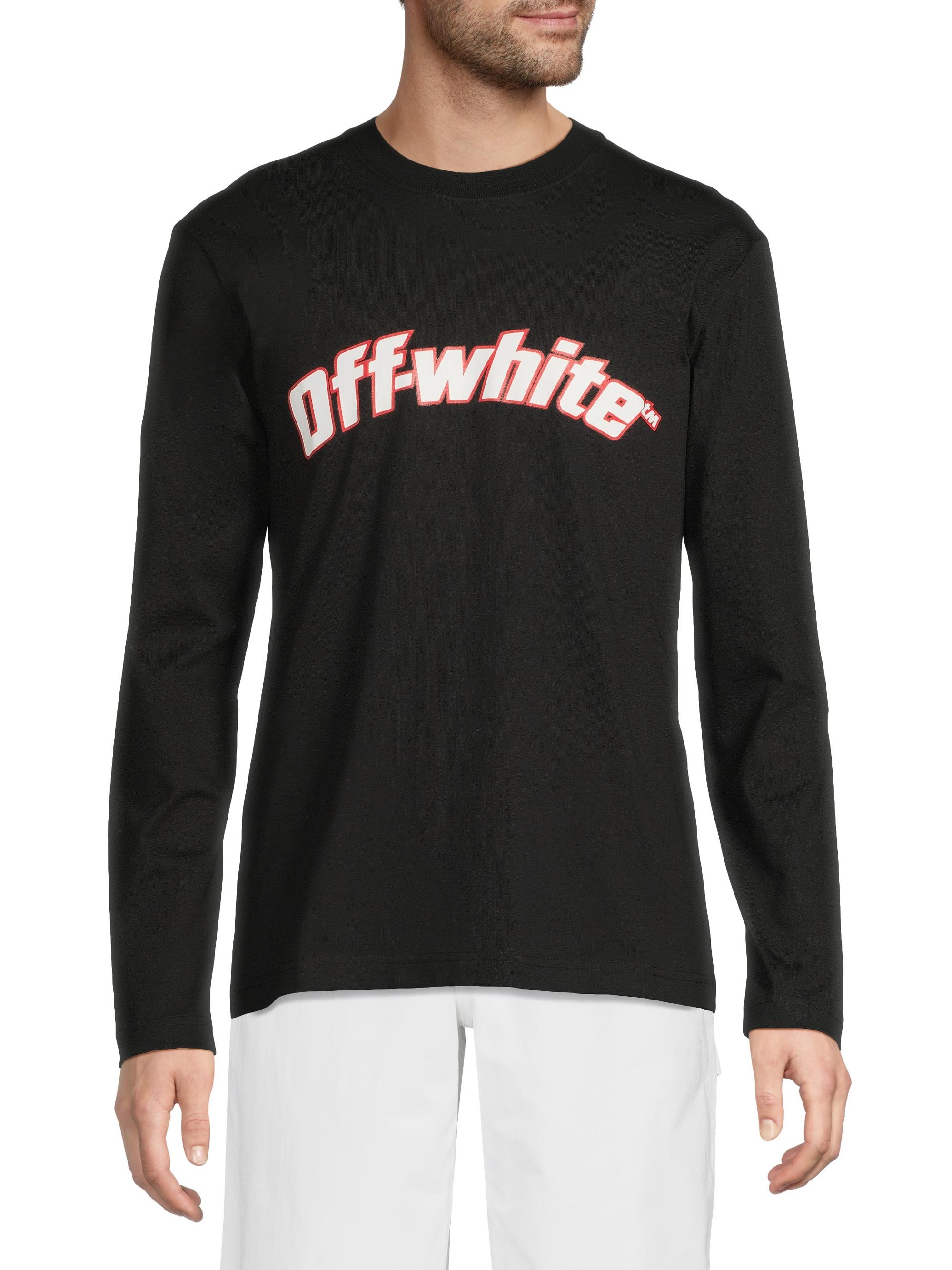 Click here for Off-White Mens Graphic Logo Cotton Skate T-shirt -... prices