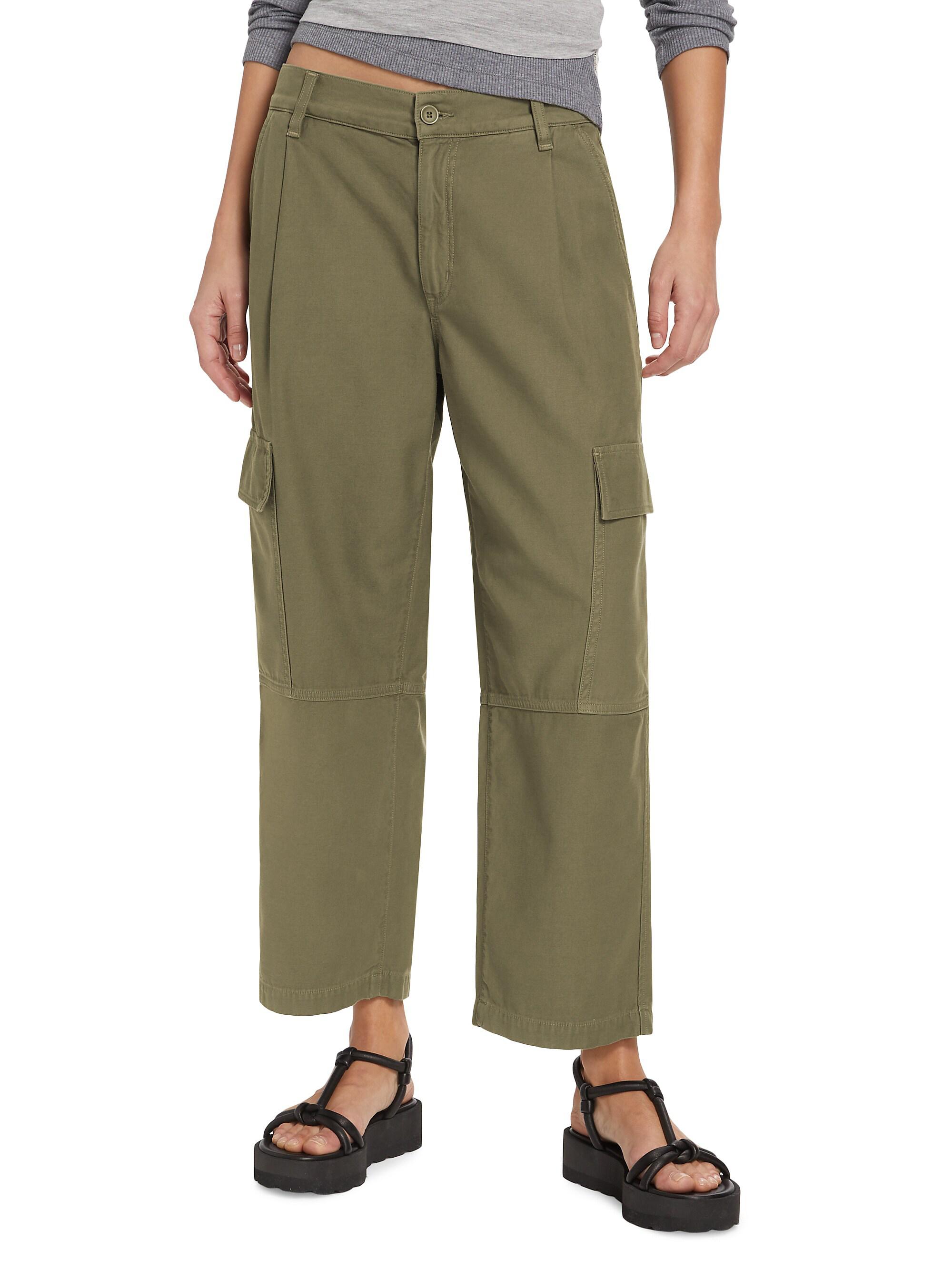 Click here for Agolde Womens Jericho Cropped Cargo Pants - Fatigu... prices