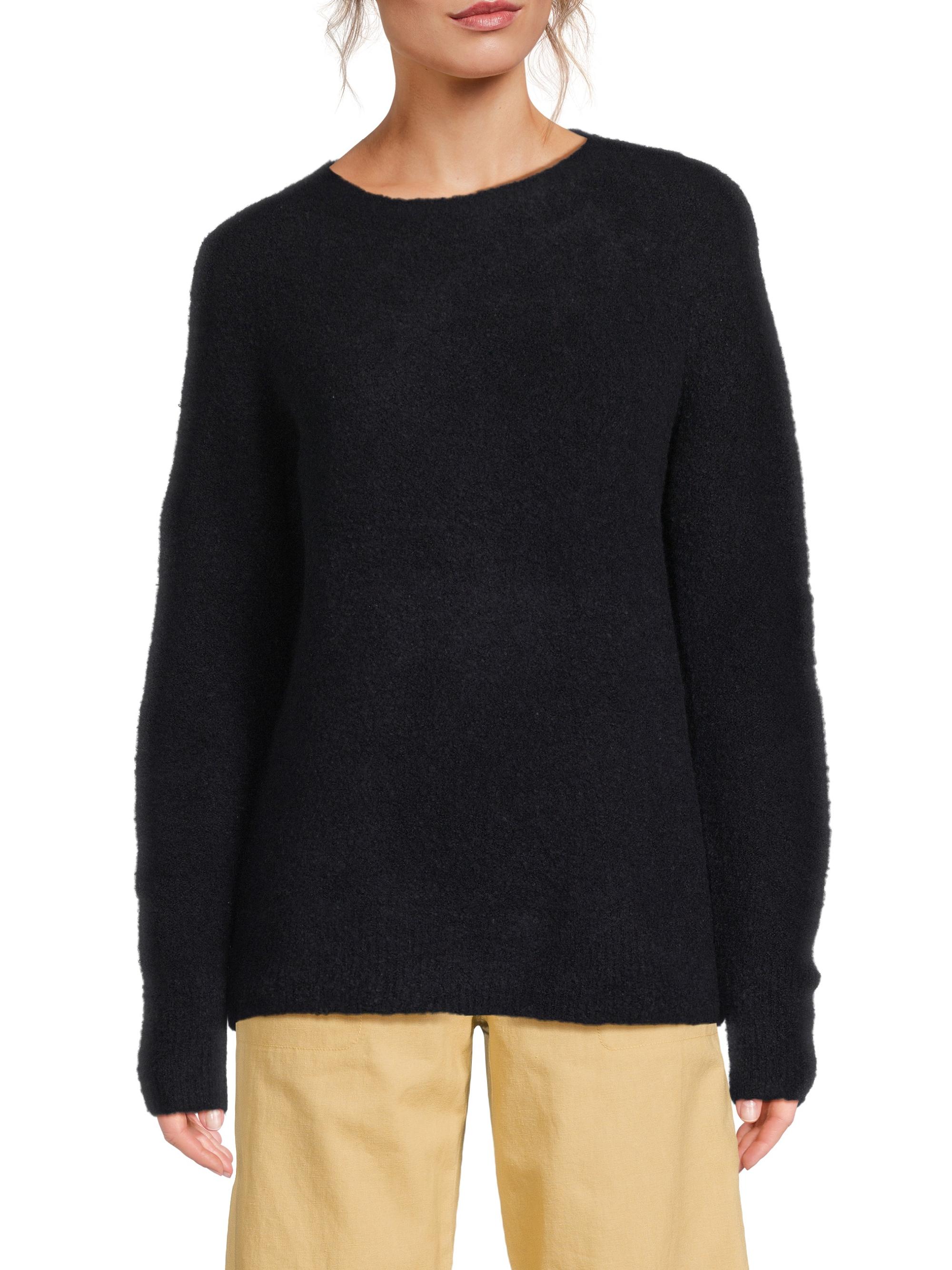 Click here for Vince Womens Raglan Boatneck Wool-Blend Sweater -... prices