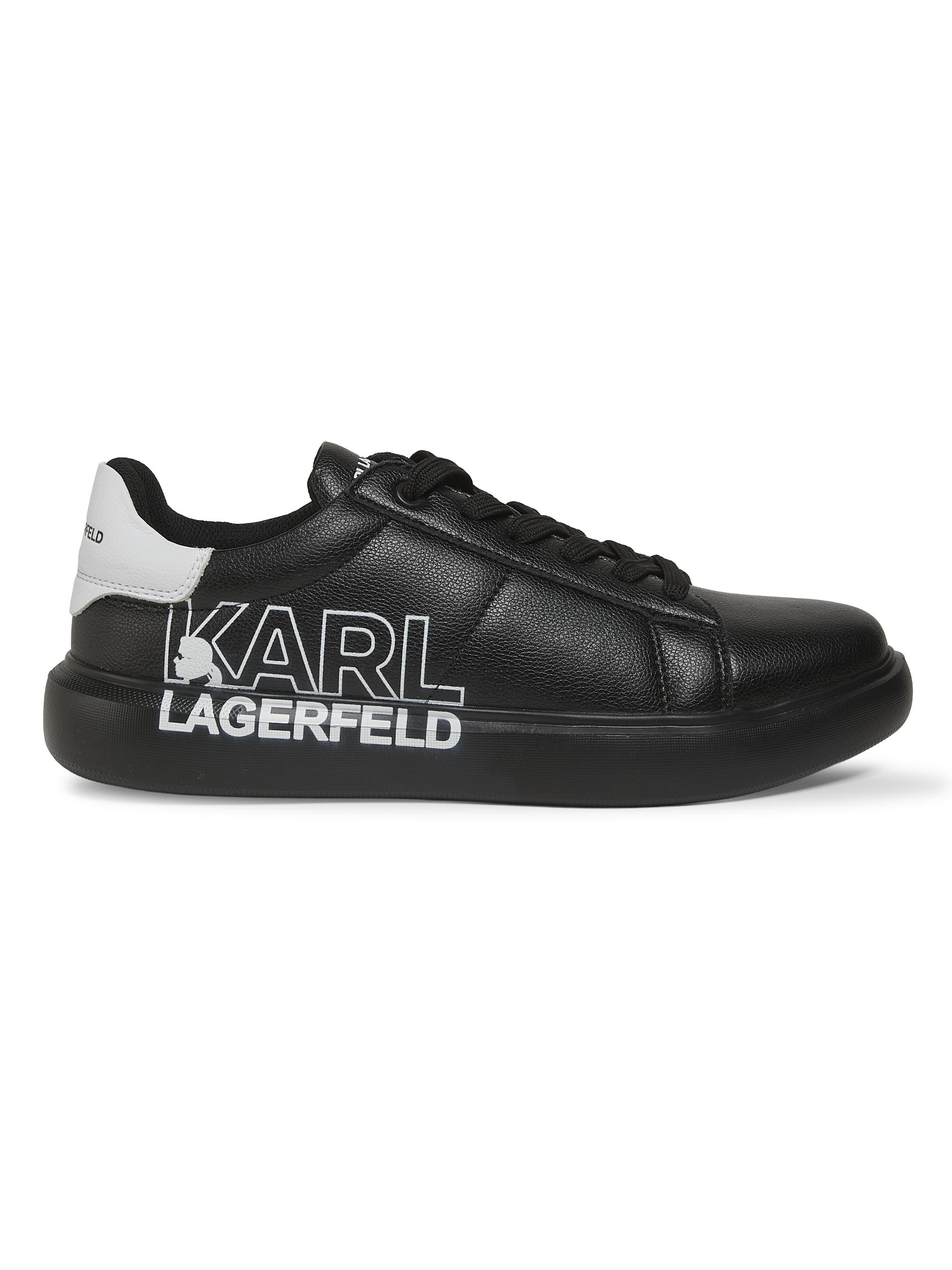 Click here for Karl Lagerfeld Paris Mens Logo Leather Platform Sn... prices