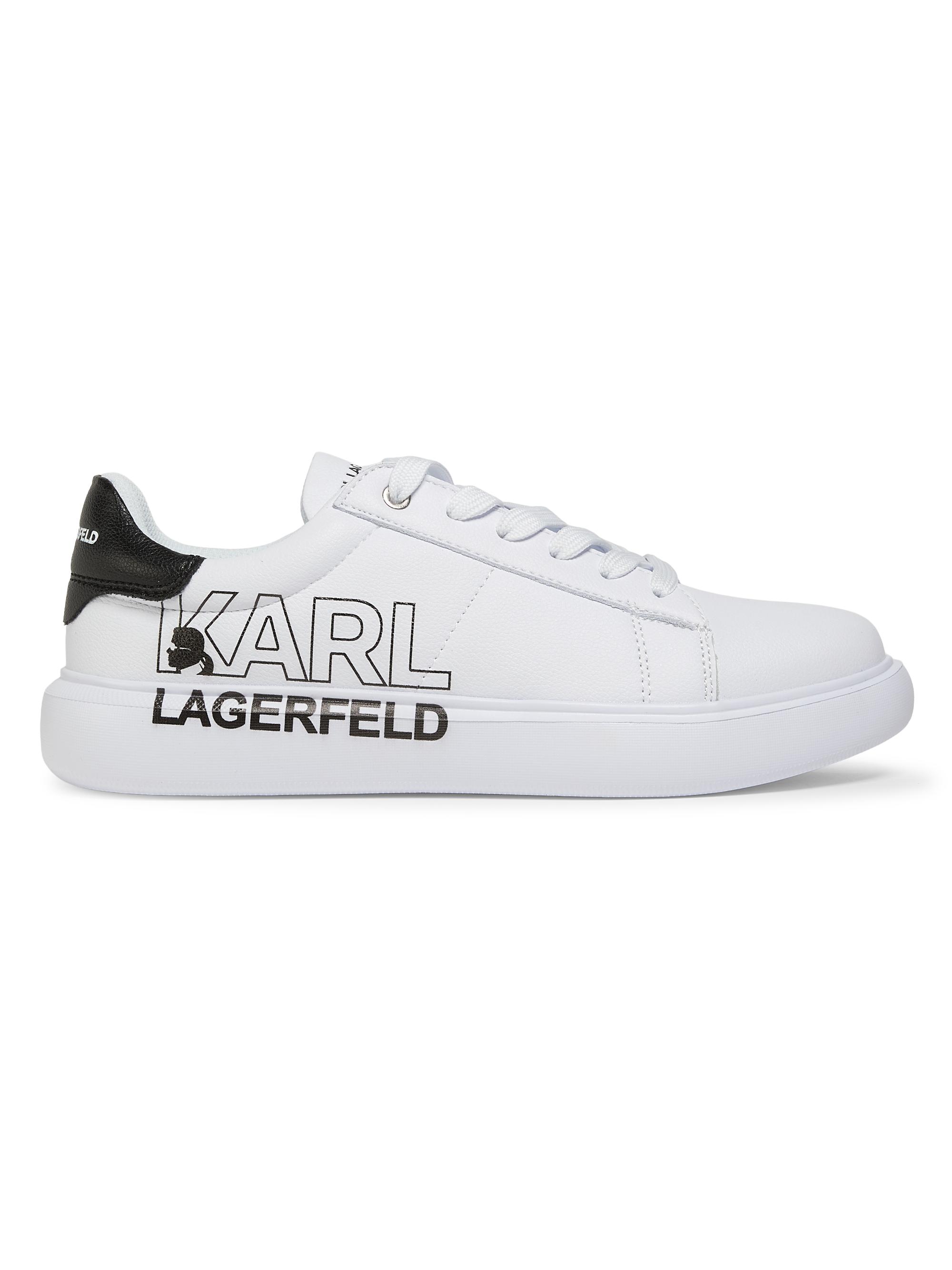 Click here for Karl Lagerfeld Paris Mens Logo Leather Platform Sn... prices
