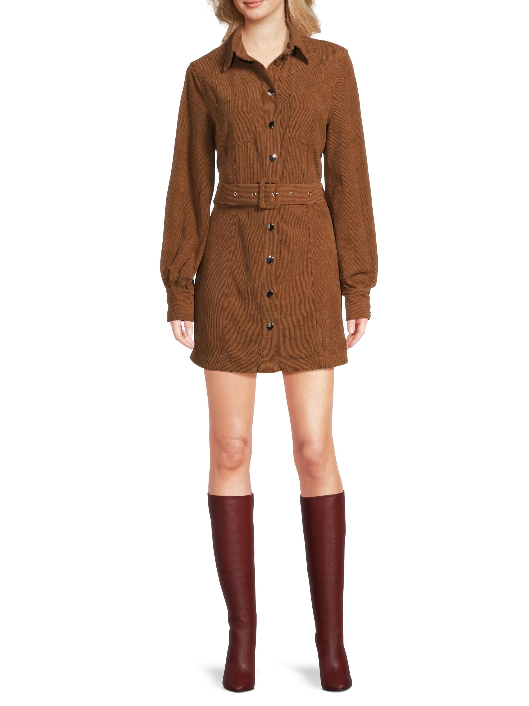 Click here for Area Stars Womens Sosi Corduroy Regular Mini Shirt... prices