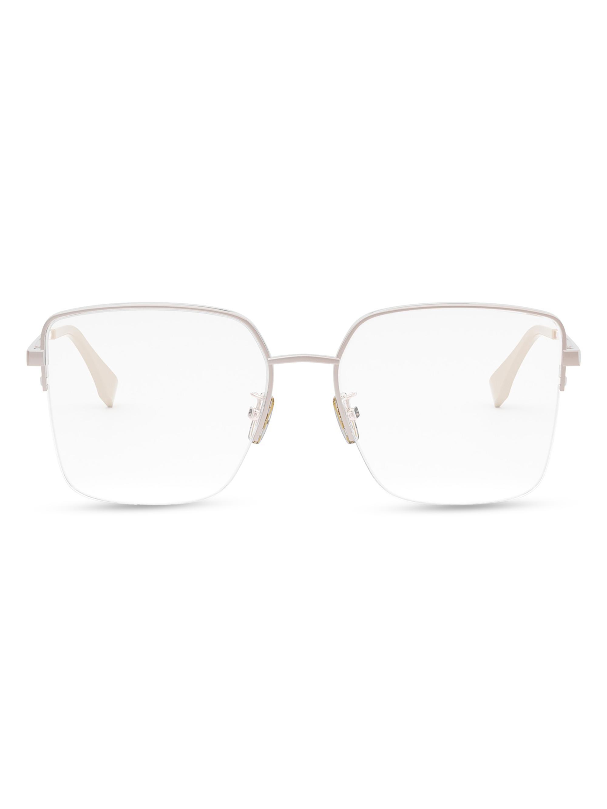 Click here for Fendi Womens 56MM Square Eyeglasses - Shiny Rose G... prices