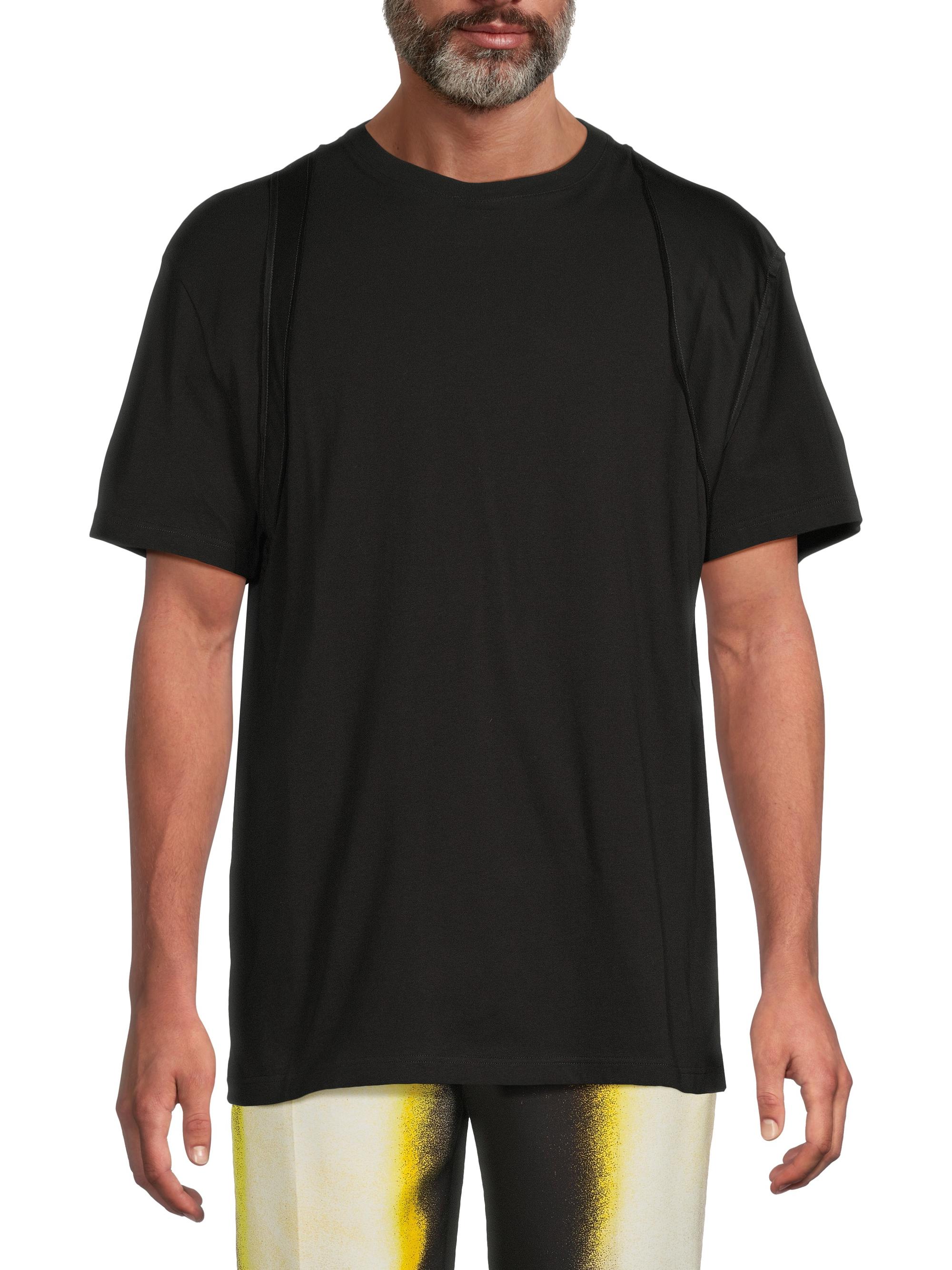 Click here for Mcqueen Mens Harness Cotton T-Shirt - Black - Size... prices