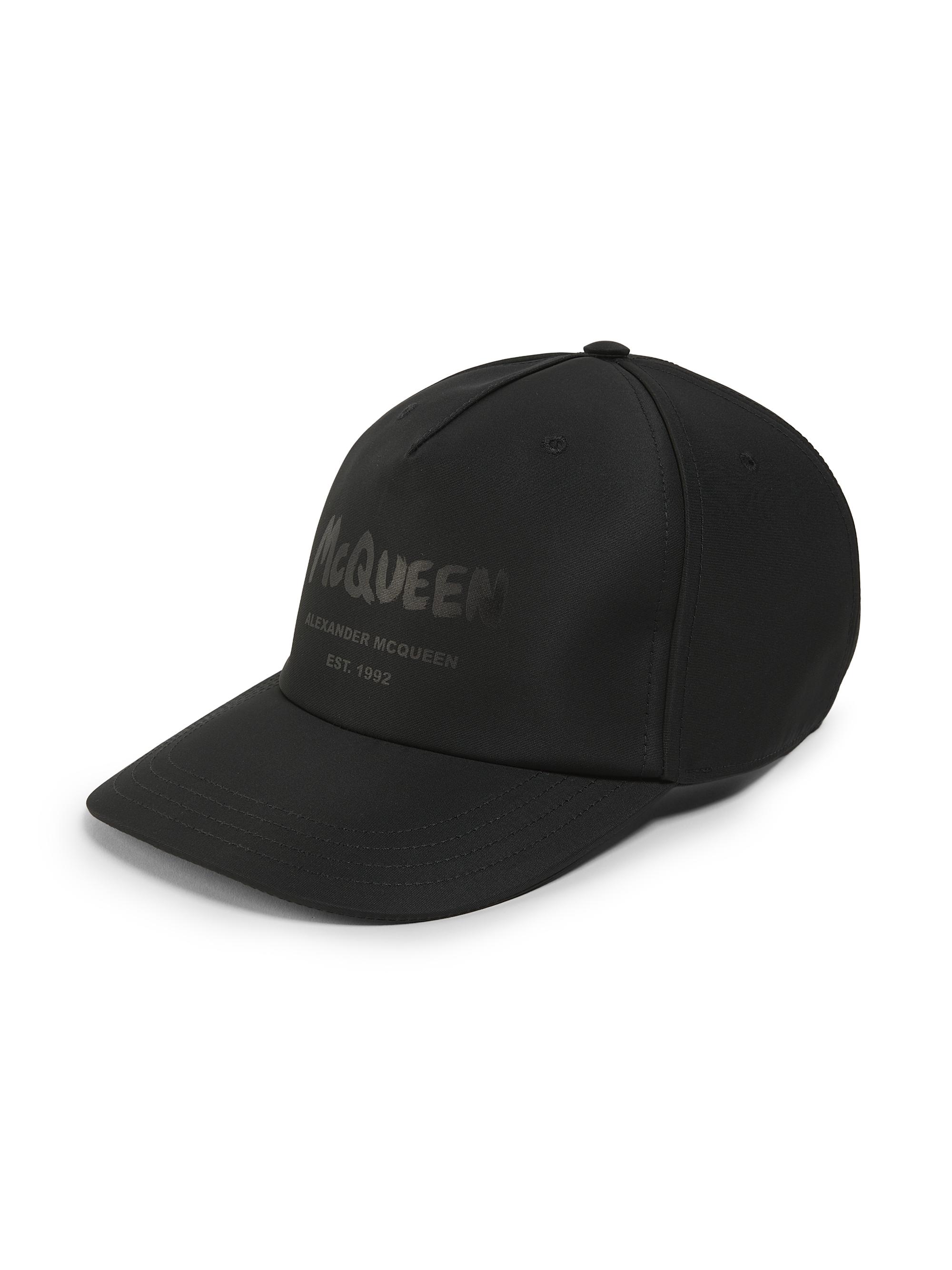 Click here for Mcqueen Mens Tonal Logo Baseball Cap - Black - Siz... prices