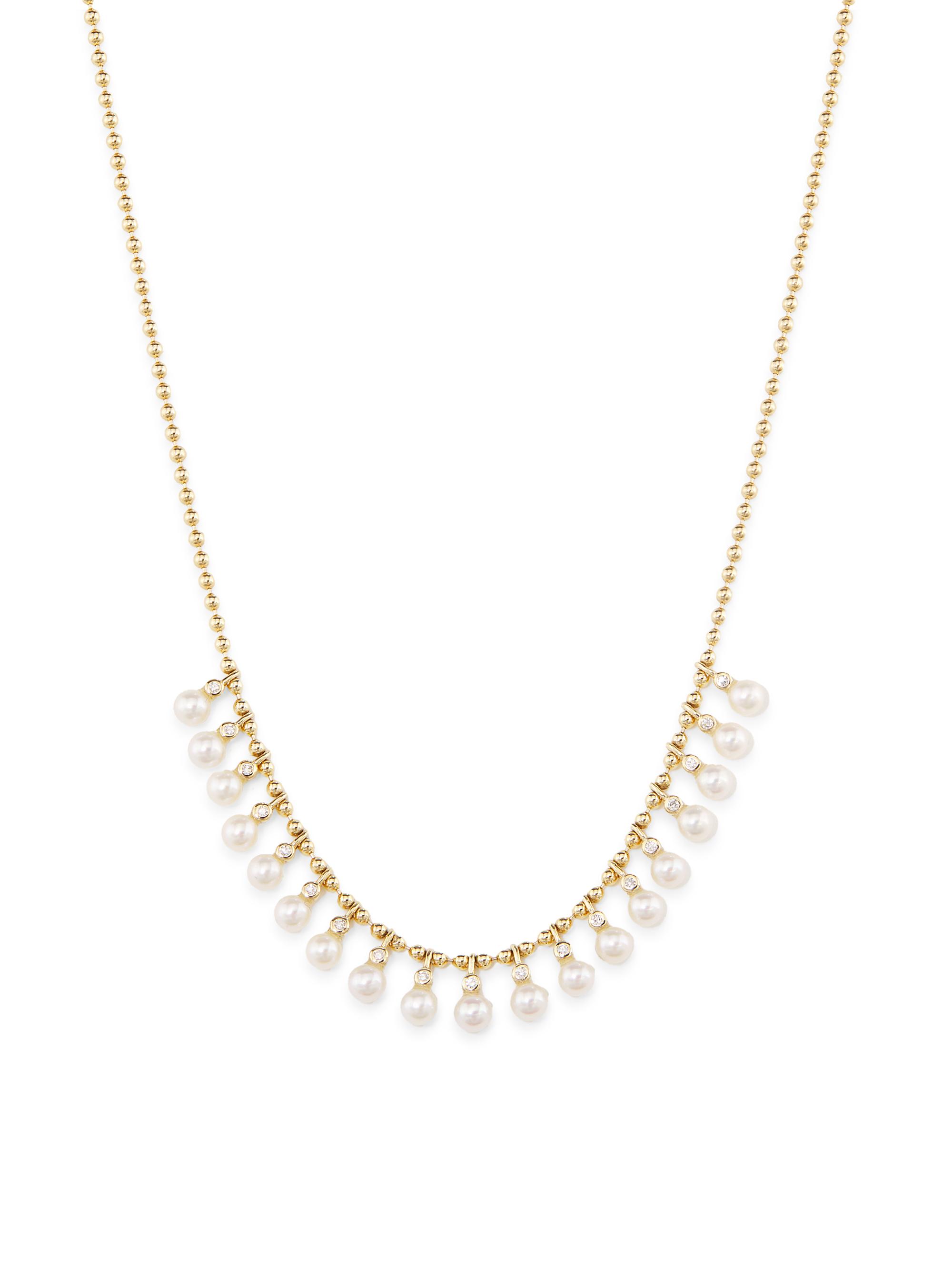 Click here for Effy Womens 14K Yellow Gold  Freshwater Pearl & 0.... prices