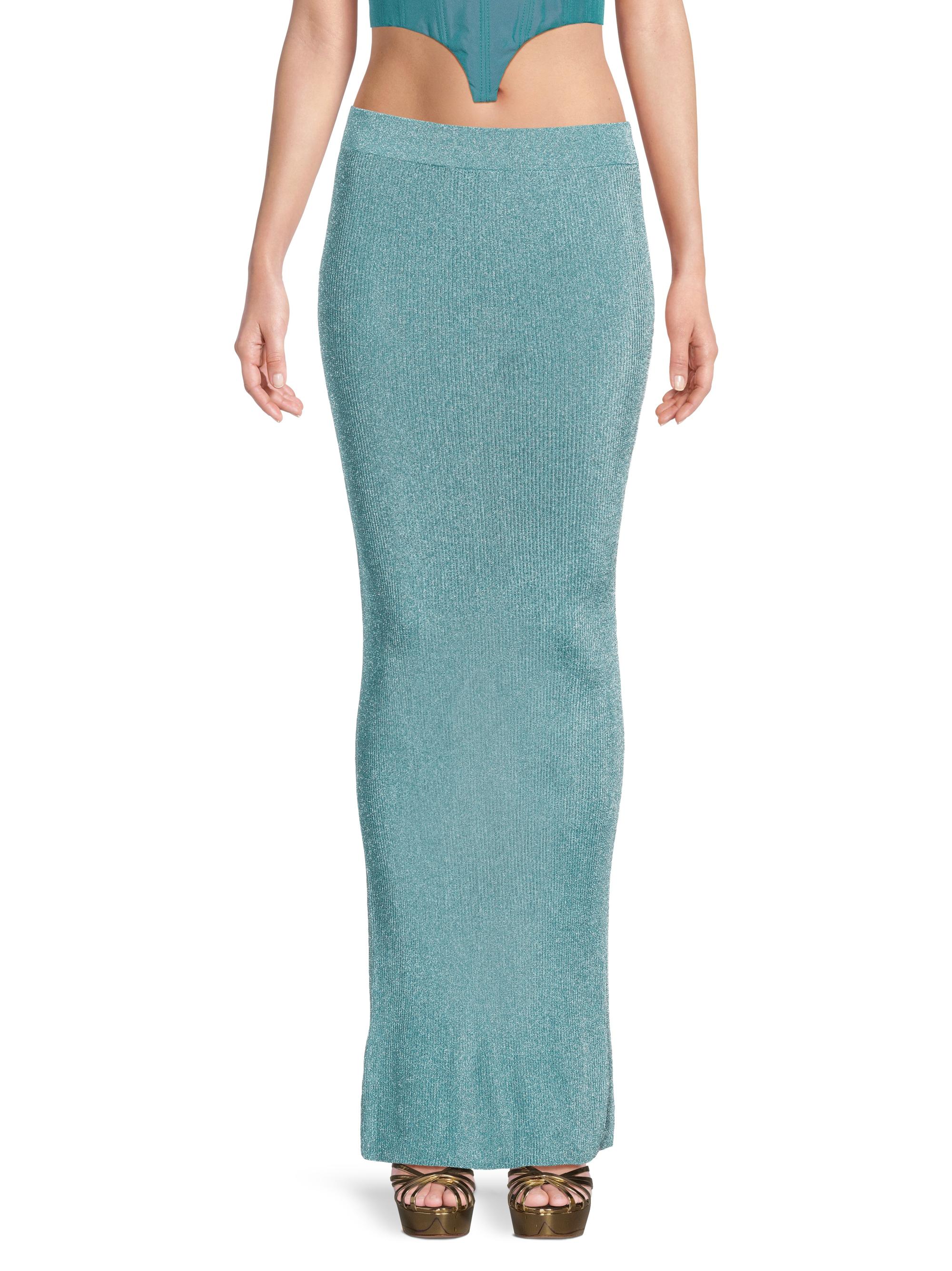 Click here for Laquan Smith Womens Viscose-Blend Knit Maxi Skirt... prices