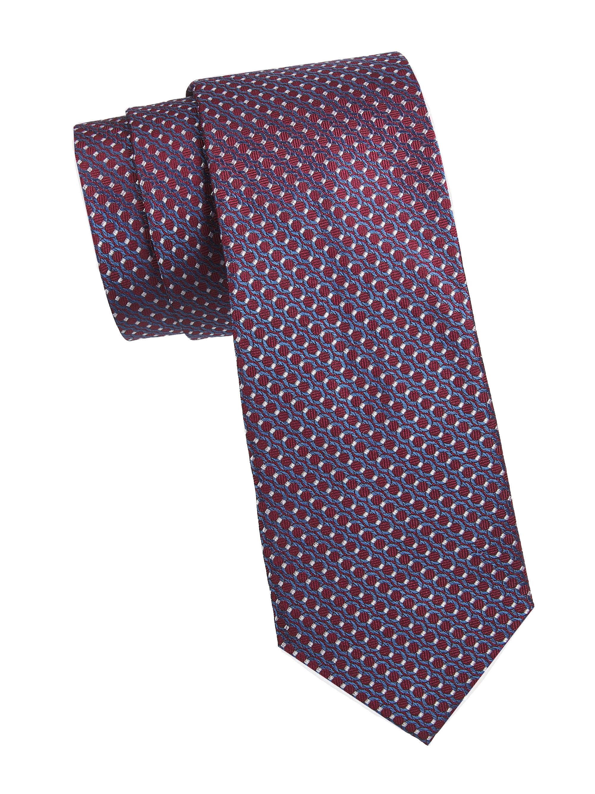Click here for Ben Sherman Mens Link Silk Tie - Burgundy Navy prices