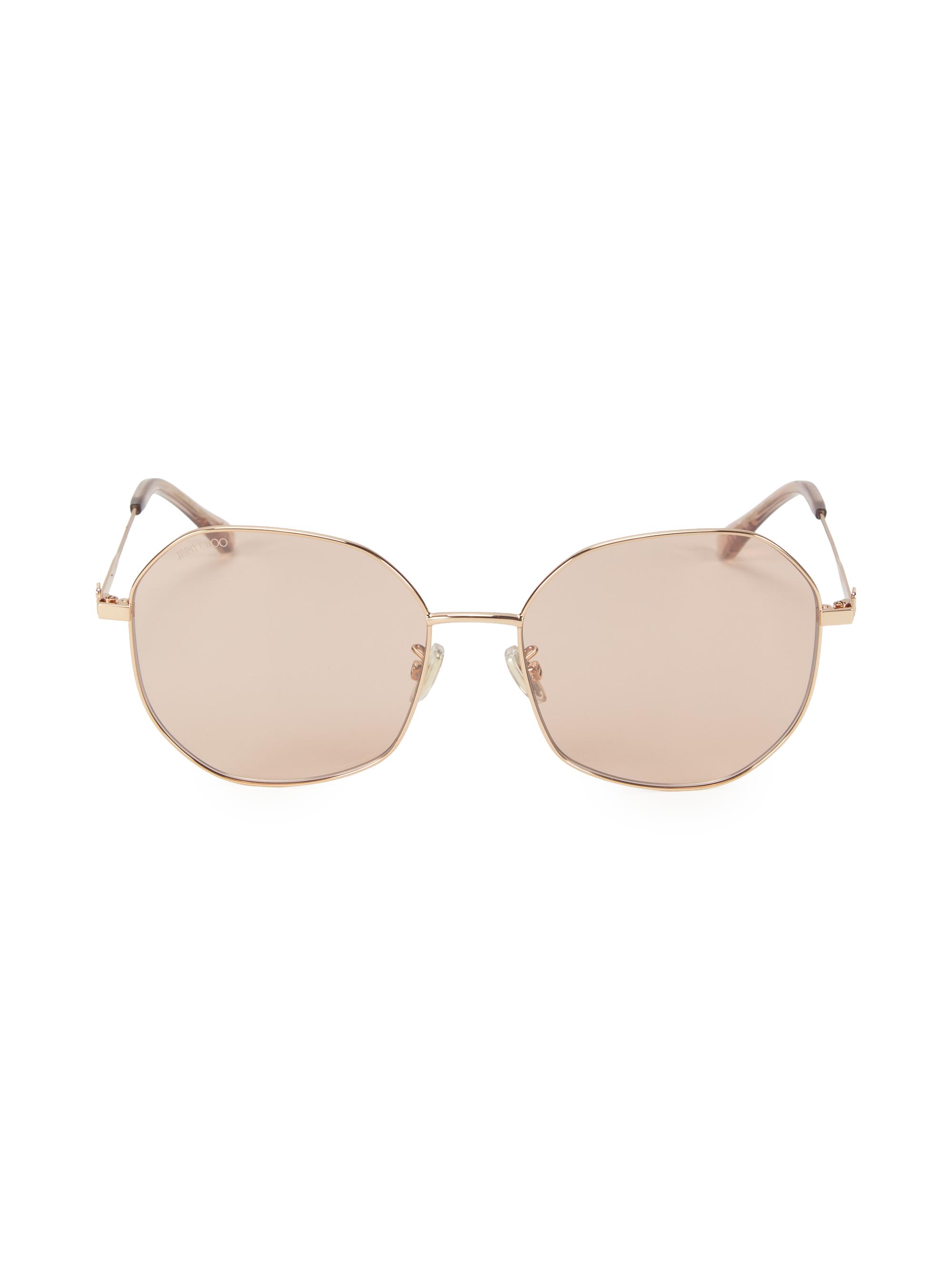 Click here for Jimmy Choo Womens 58MM Geometric Sunglasses - Gold... prices