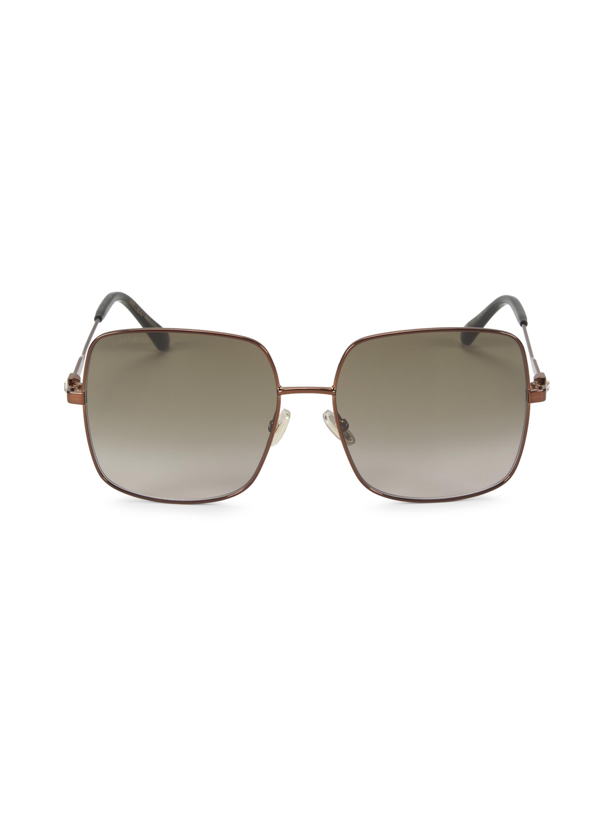 Click here for Jimmy Choo Womens 58MM Square Sunglasses - Bronze prices