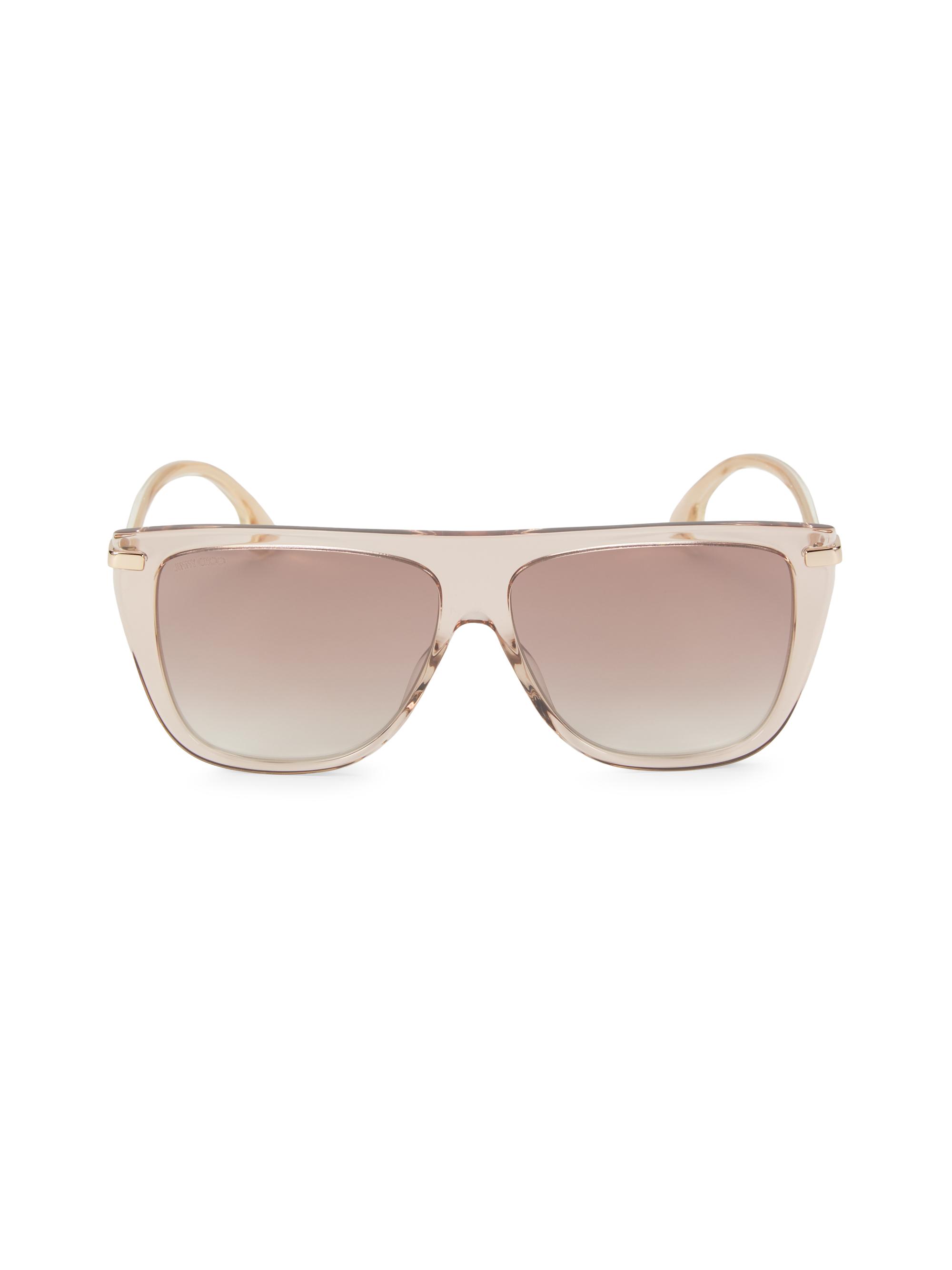 Click here for Jimmy Choo Womens 58MM Oval Sunglasses - Rose prices