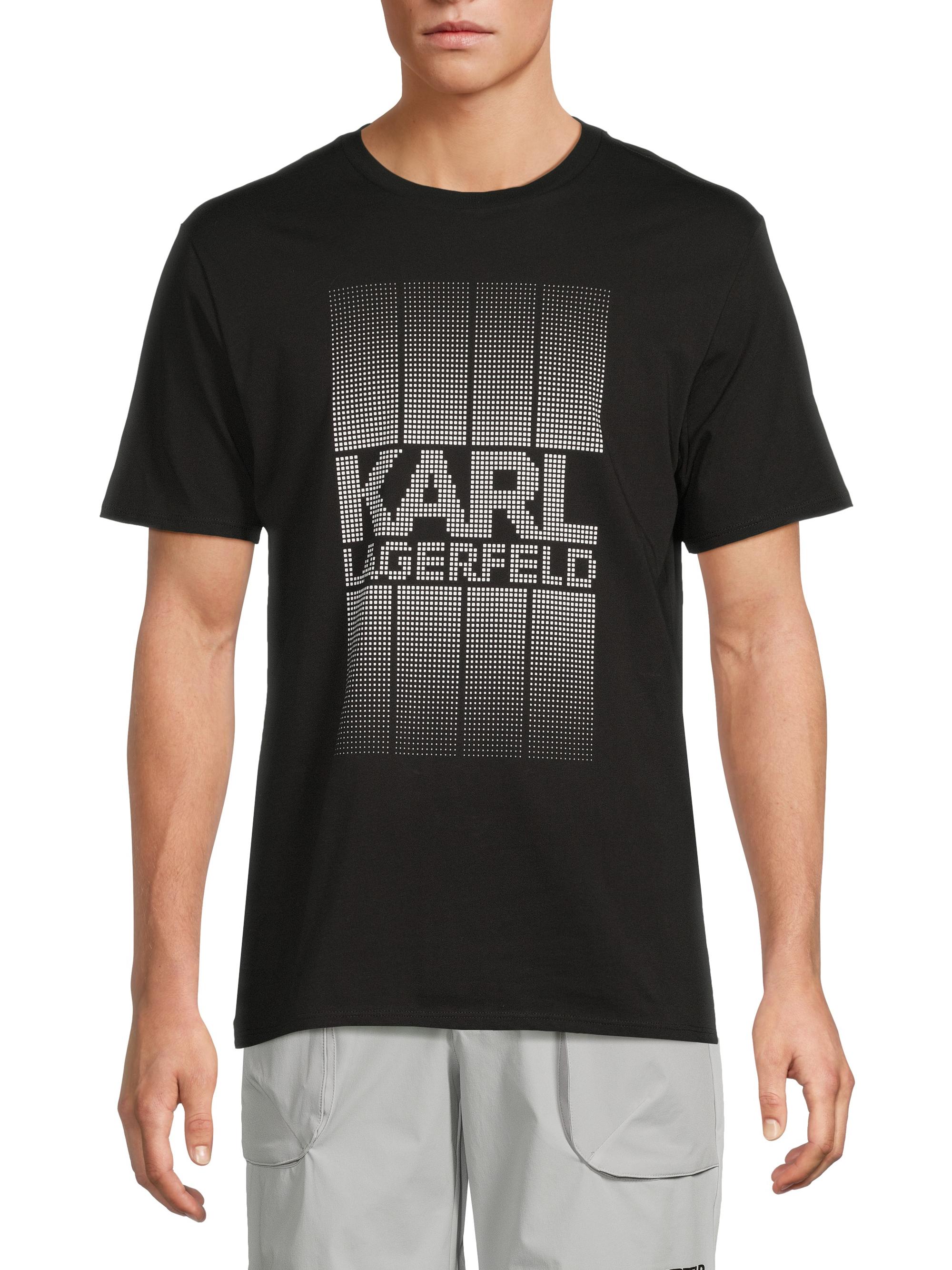 Click here for Karl Lagerfeld Paris Mens Pixel Logo Cotton T-Shir... prices