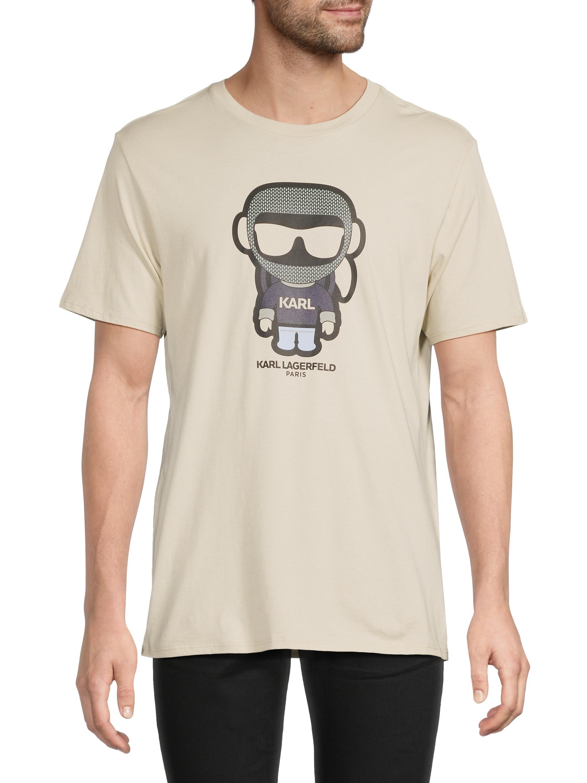 Click here for Karl Lagerfeld Paris Mens Graphic Cotton T-Shirt -... prices