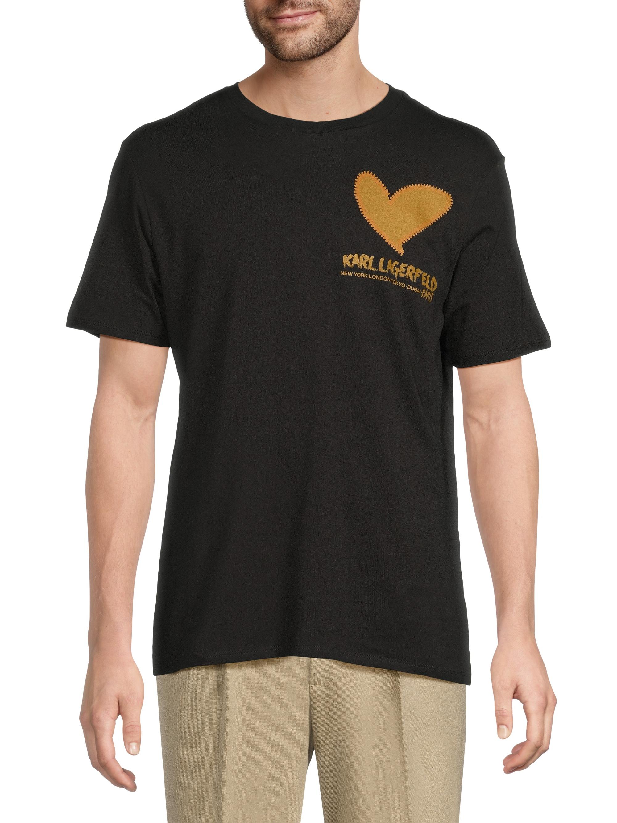 Click here for Karl Lagerfeld Paris Mens Graphic Cotton T-Shirt -... prices