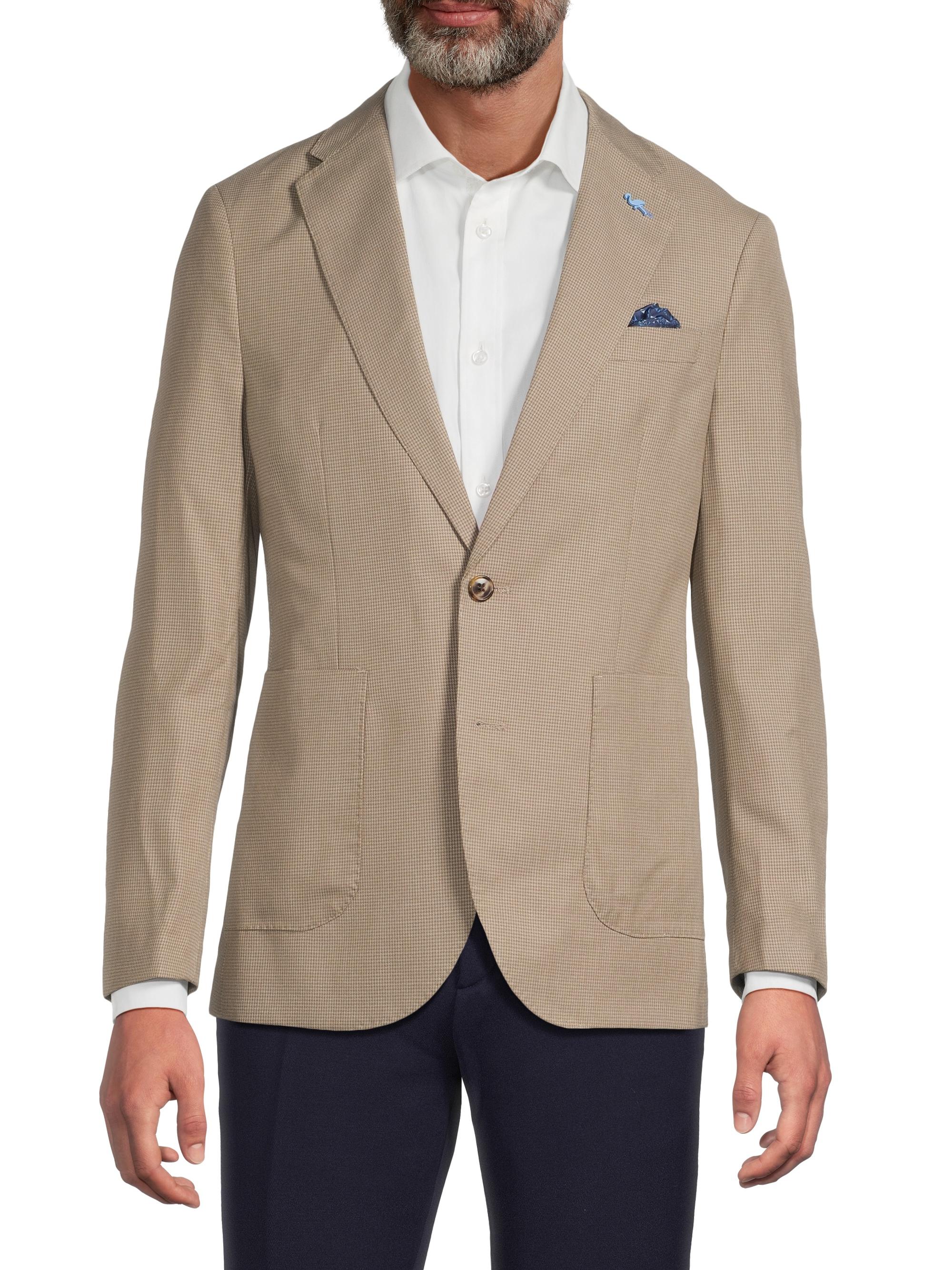 Click here for Tailorbyrd Mens Micro Houndstooth Modern-Fit Sport... prices