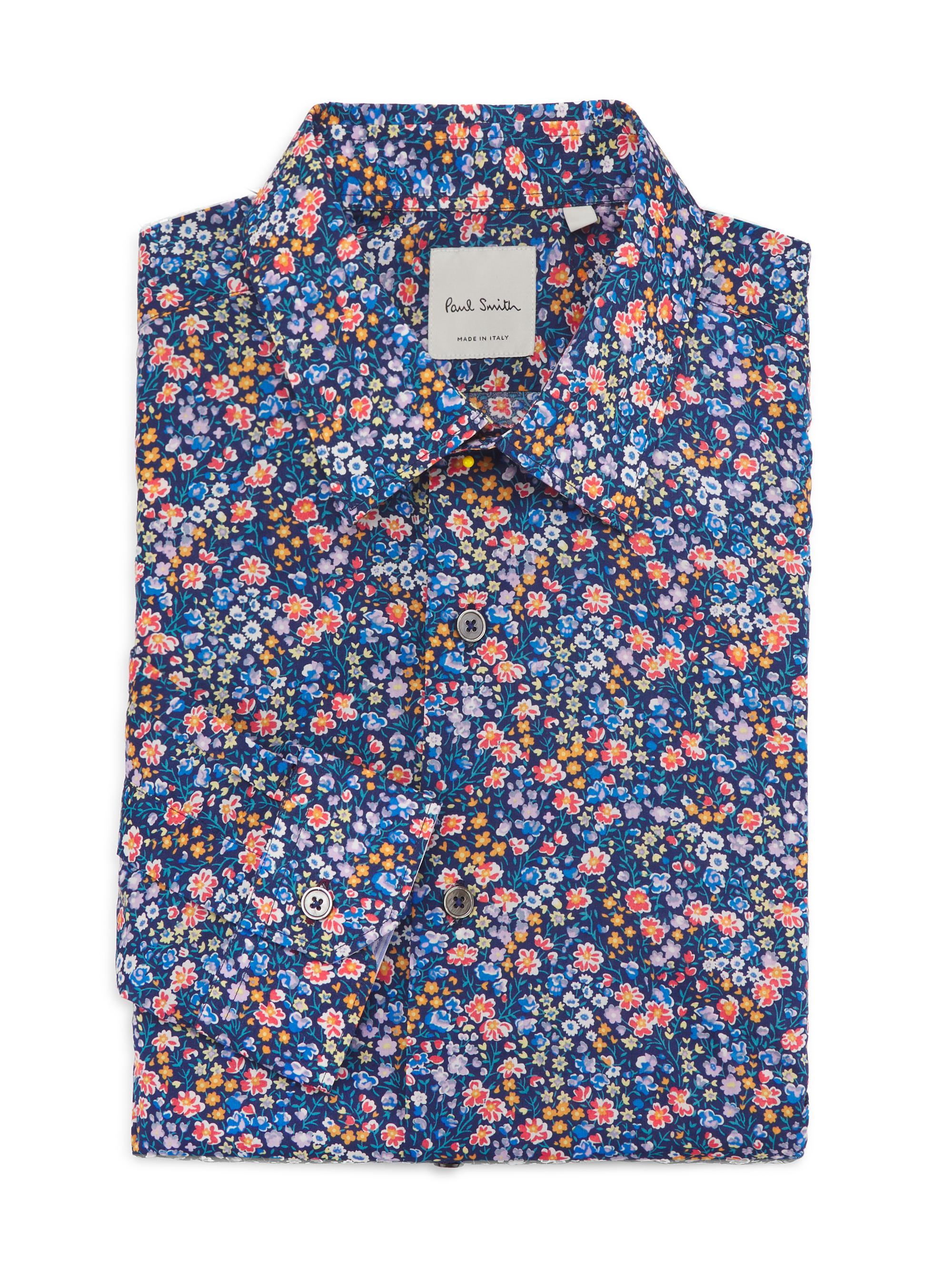 Click here for Paul Smith Mens Floral Cotton Super Slim Fit Dress... prices