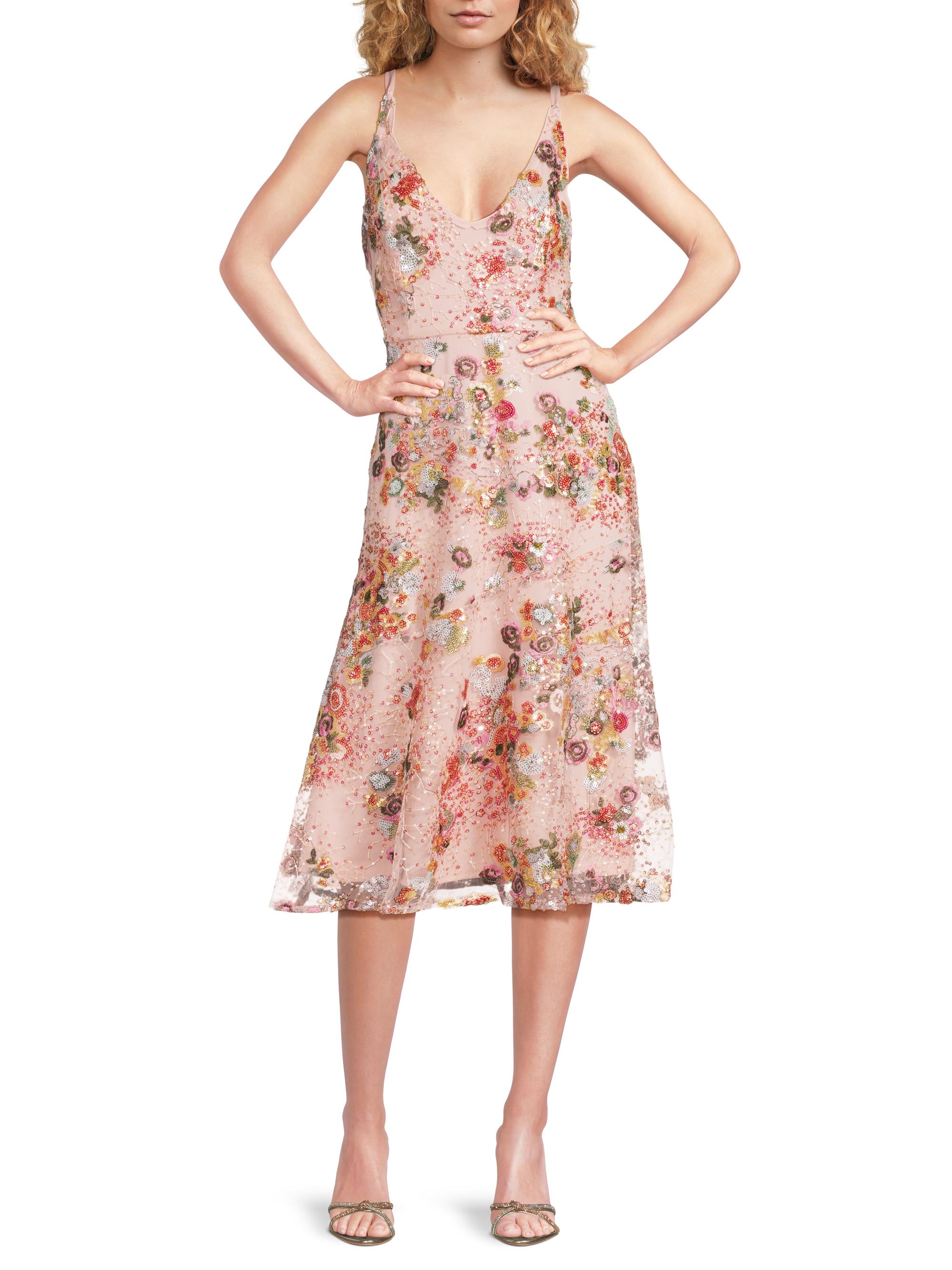 Click here for Sam Edelman Womens Floral Sequin-Embellished A-Lin... prices