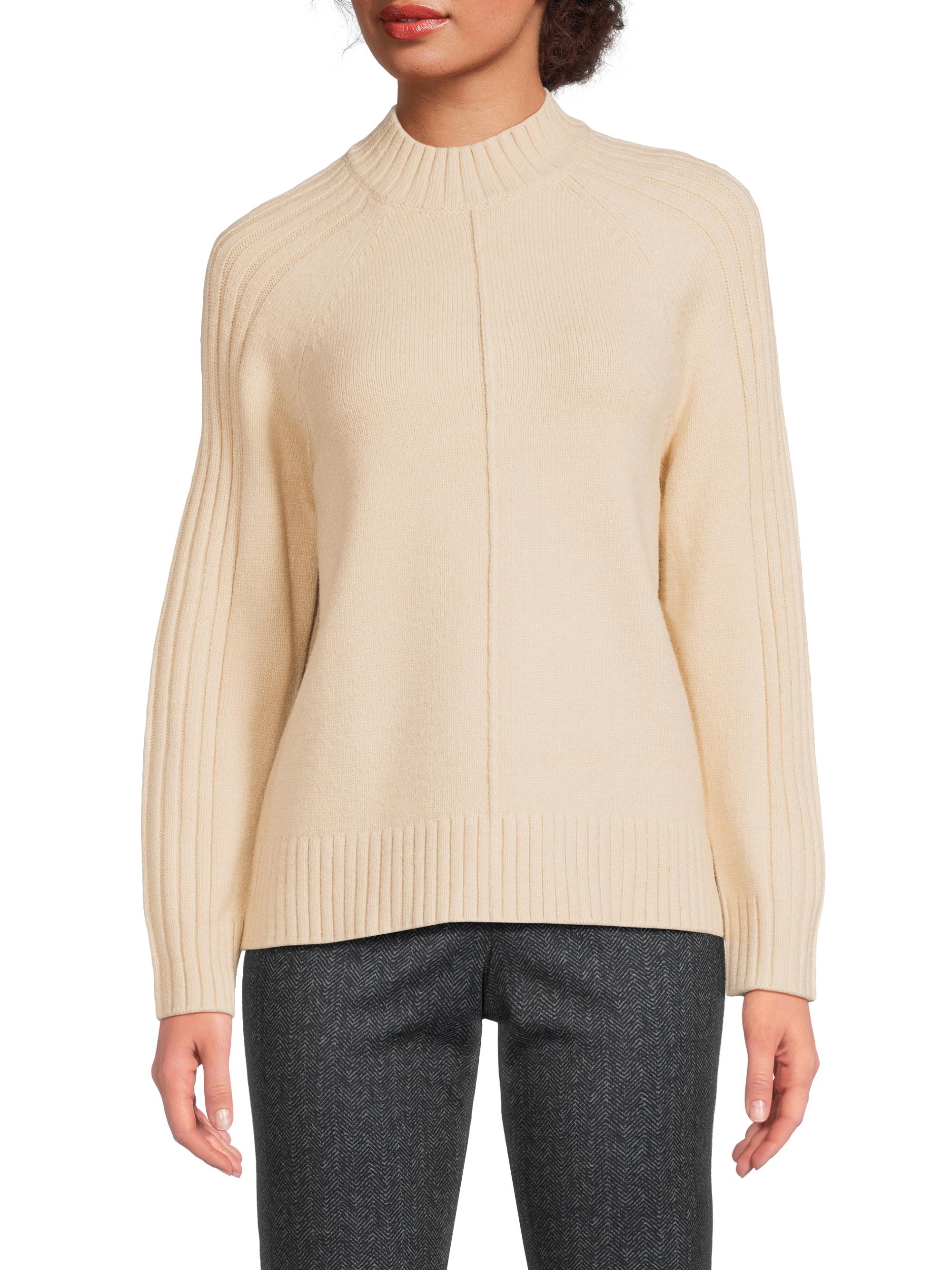 Click here for Saks Fifth Avenue Womens Mock Turtleneck Rib-Knit... prices