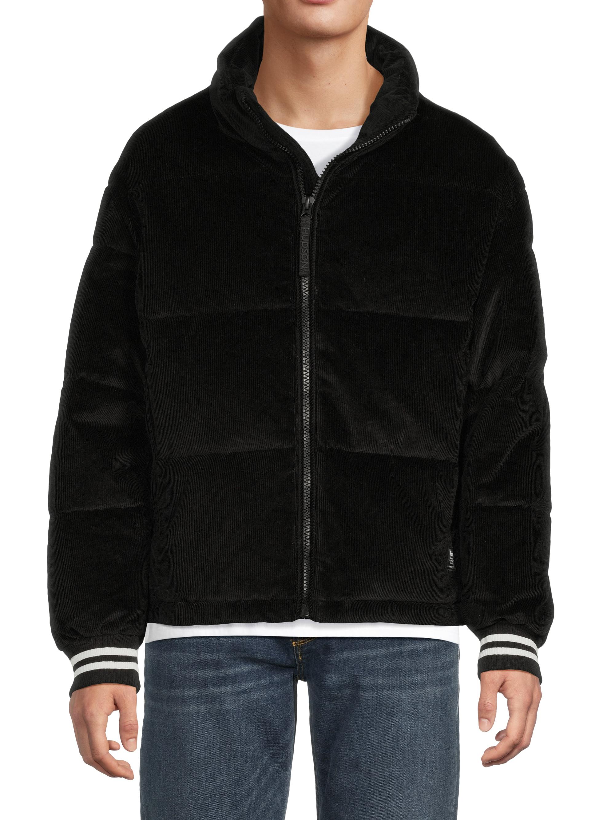 Click here for Hudson Jeans Mens Corduroy Varsity Puffer Jacket -... prices