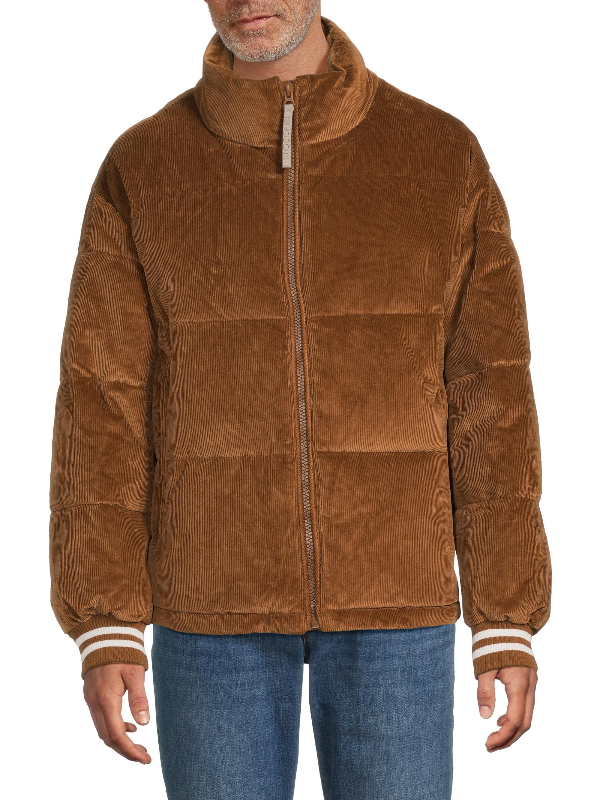 Click here for Hudson Jeans Mens Corduroy Varsity Puffer Jacket -... prices