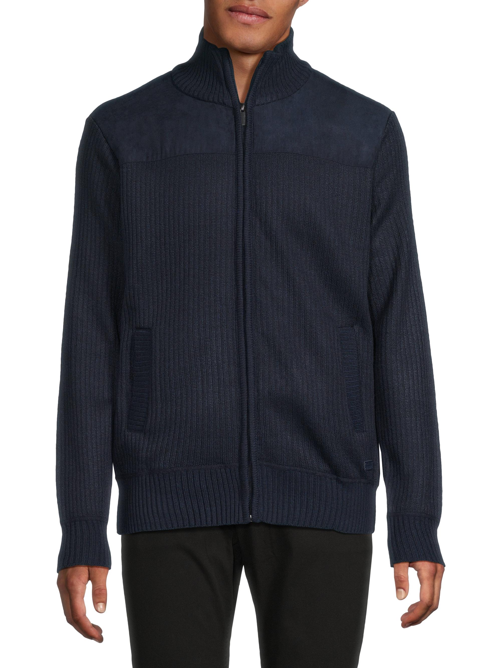 Click here for Buffalo David Bitton Mens Weldon Ribbed Zip Polyes... prices