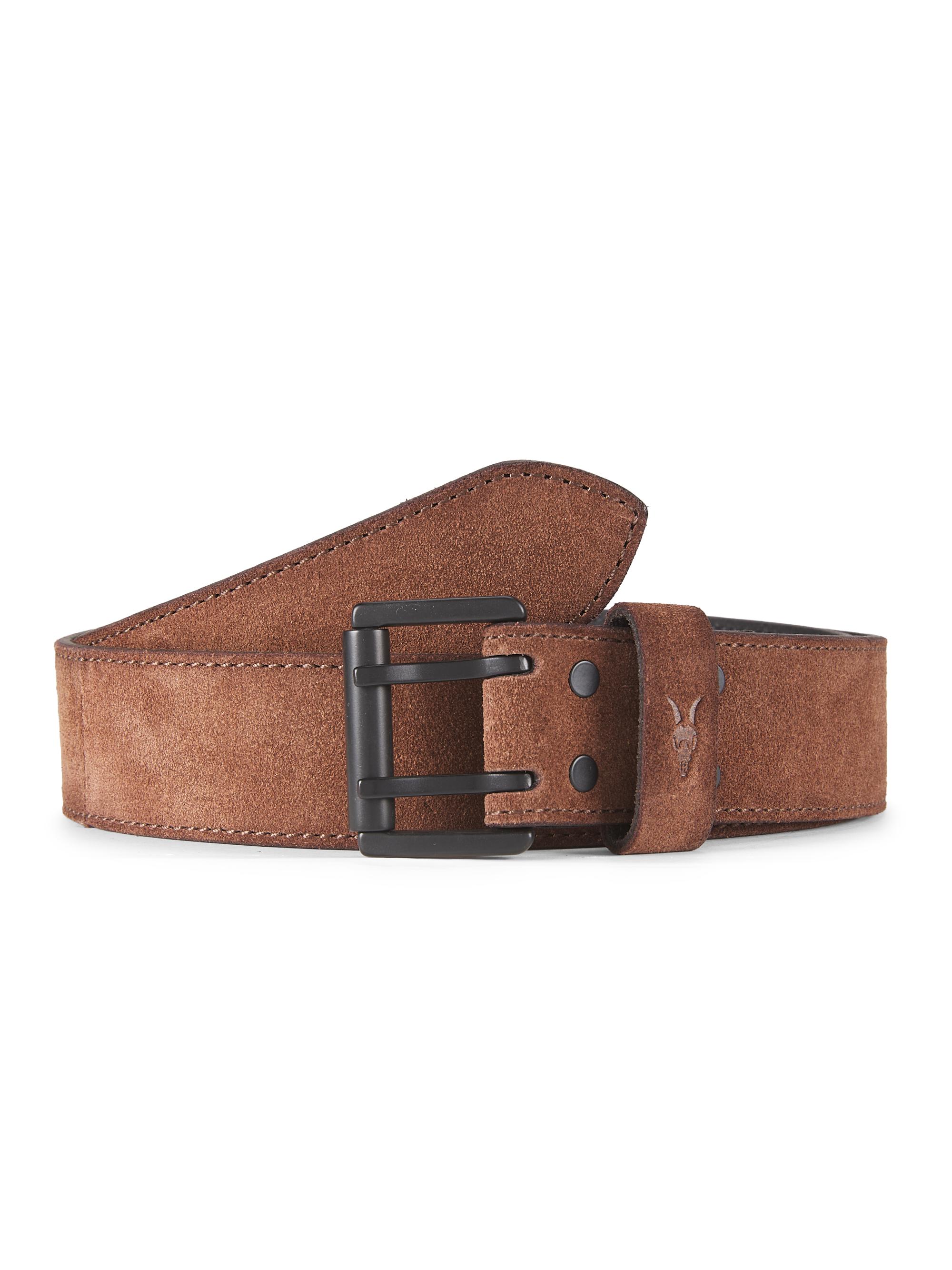 Click here for Allsaints Mens Leather Eyelet Belt - Brown - Size... prices