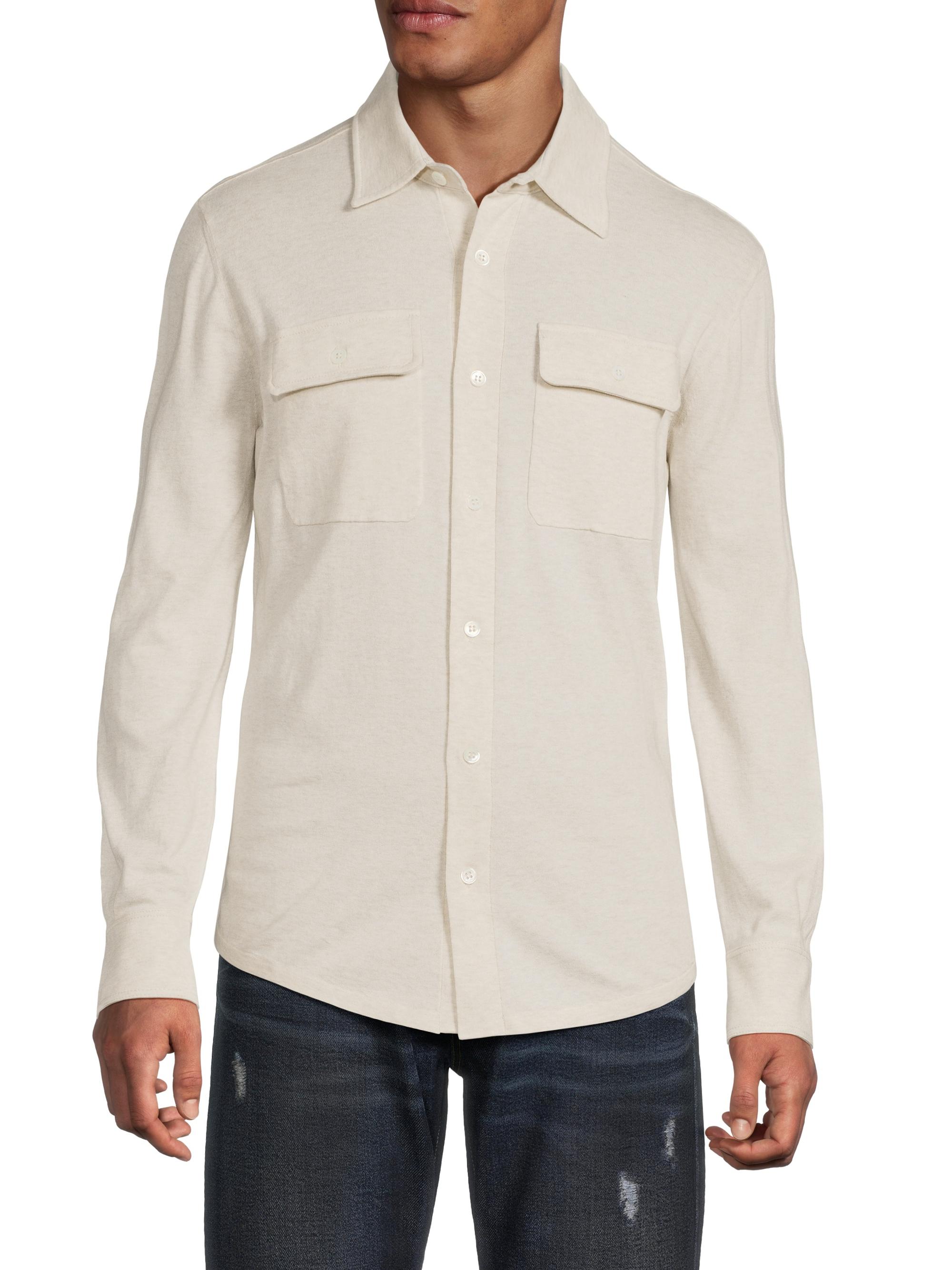 Click here for Brunello Cucinelli Mens Button-Front Cotton Shirt... prices