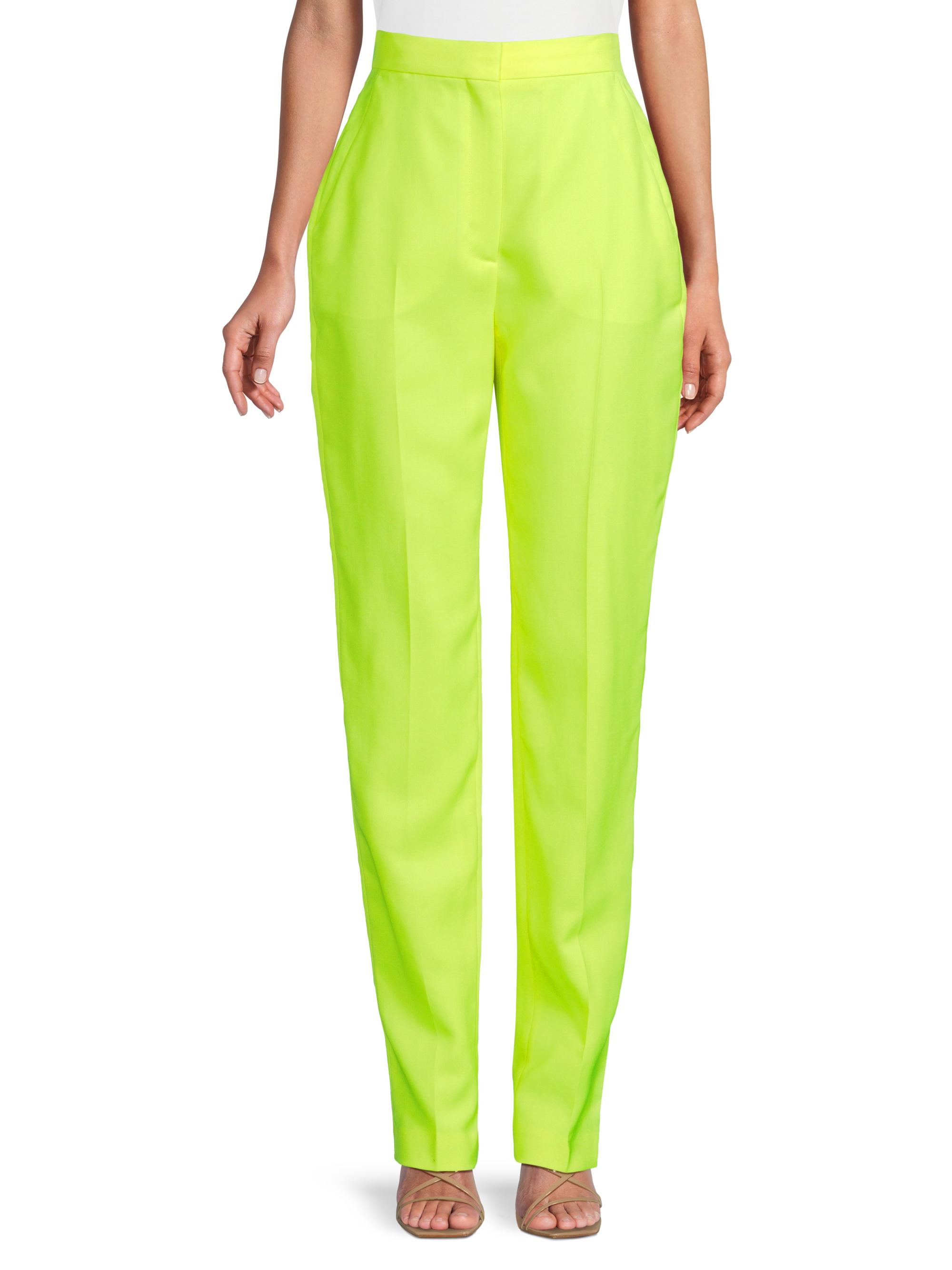 Click here for Mcqueen Womens Flat Front Wool-Mohair Straight-Leg... prices