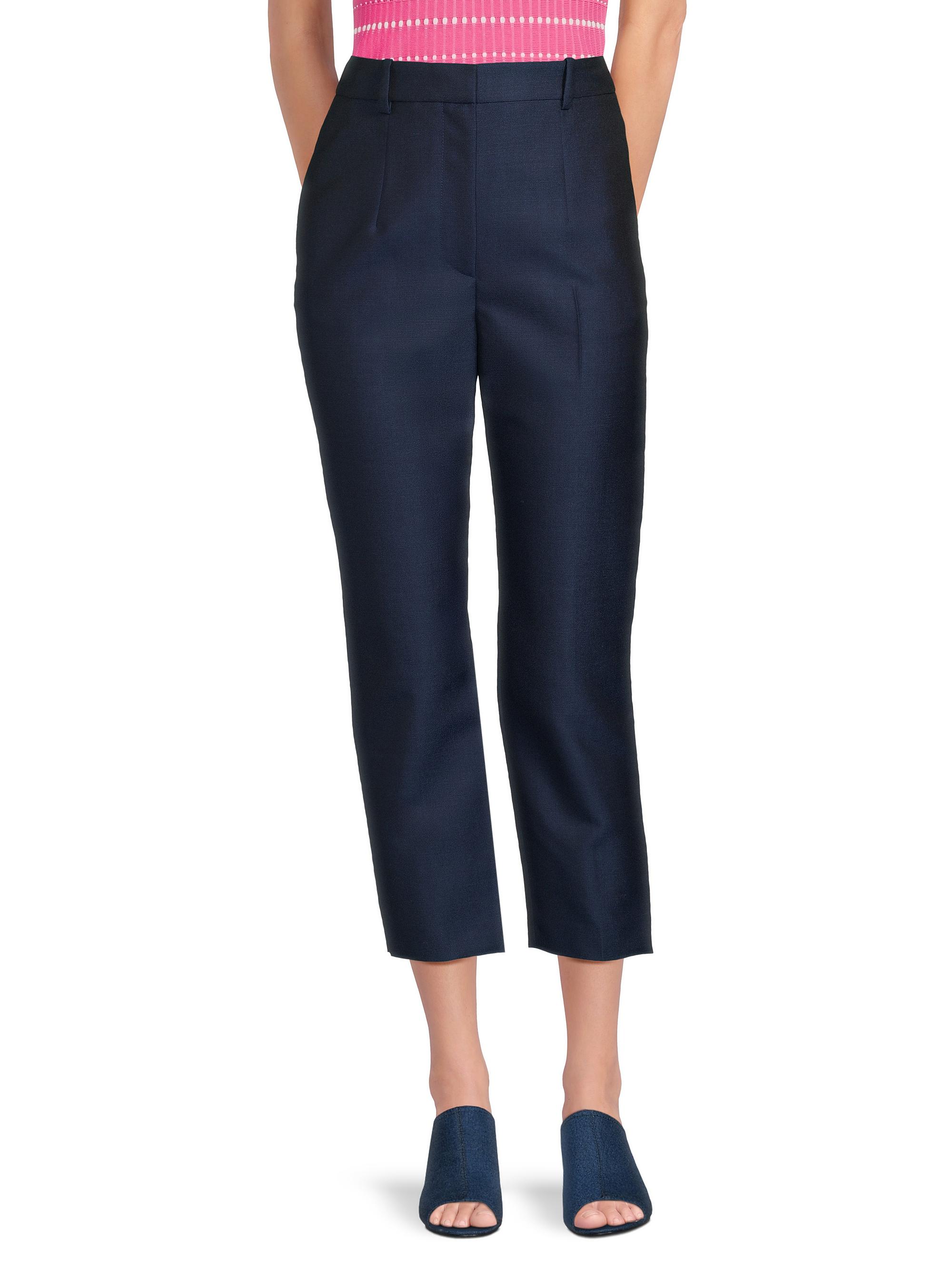 Click here for Mcqueen Womens Wool-Mohair Cropped Cigarette Pants... prices