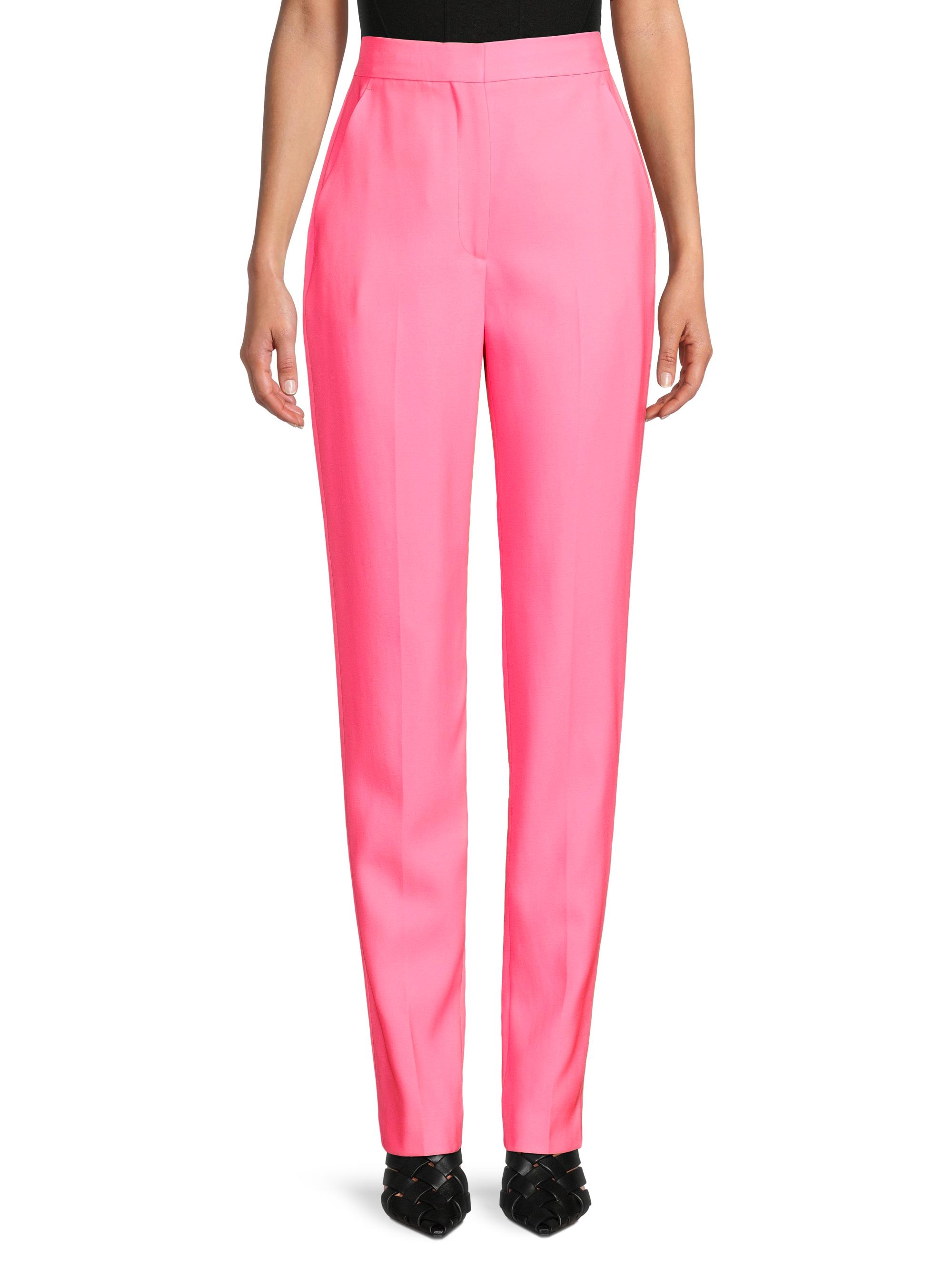 Click here for Mcqueen Womens High-Waist Wool Cigarette Pants - P... prices