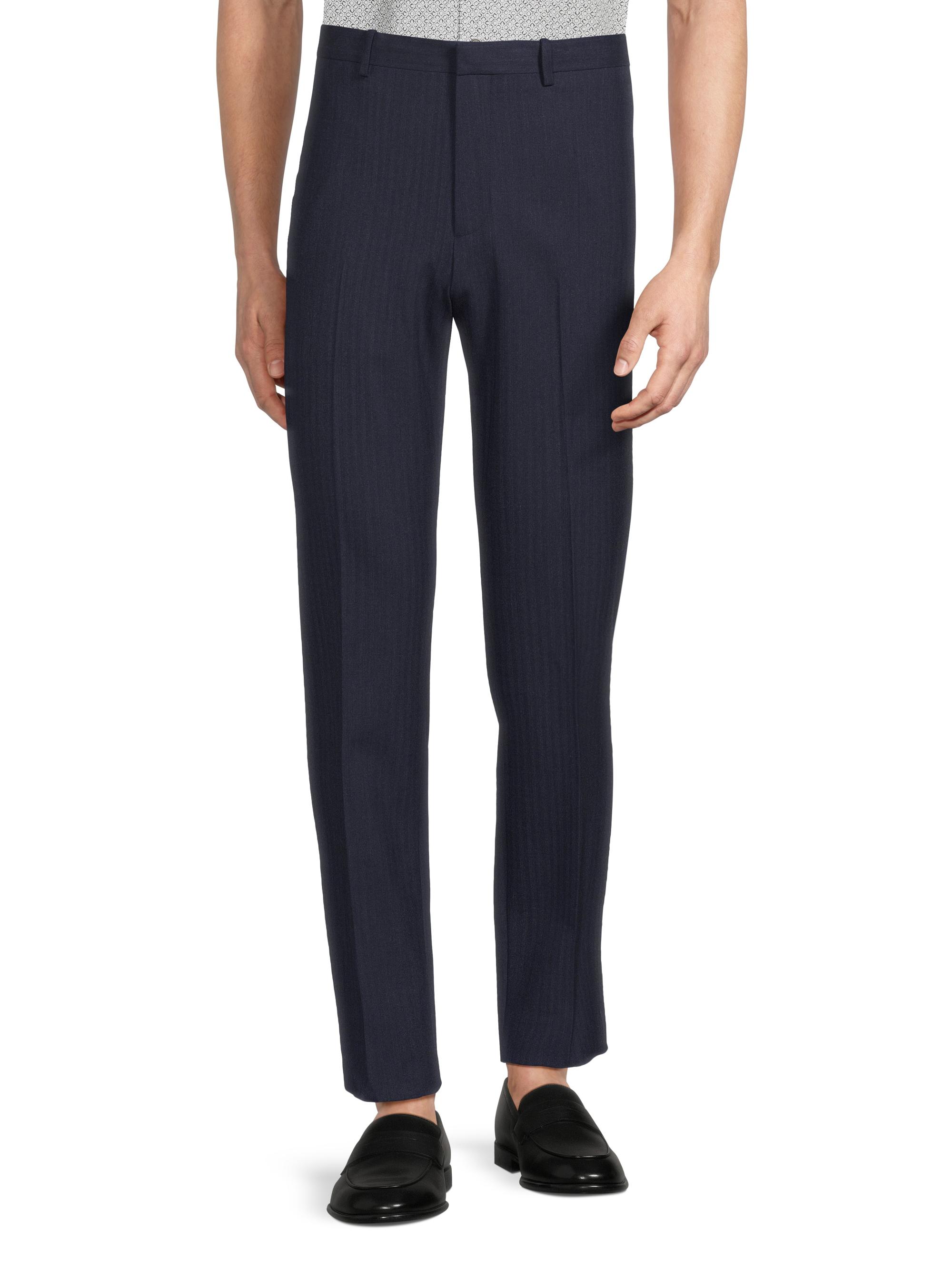 Click here for Theory Mens Mayer Herringbone Virgin Wool-Blend Sl... prices