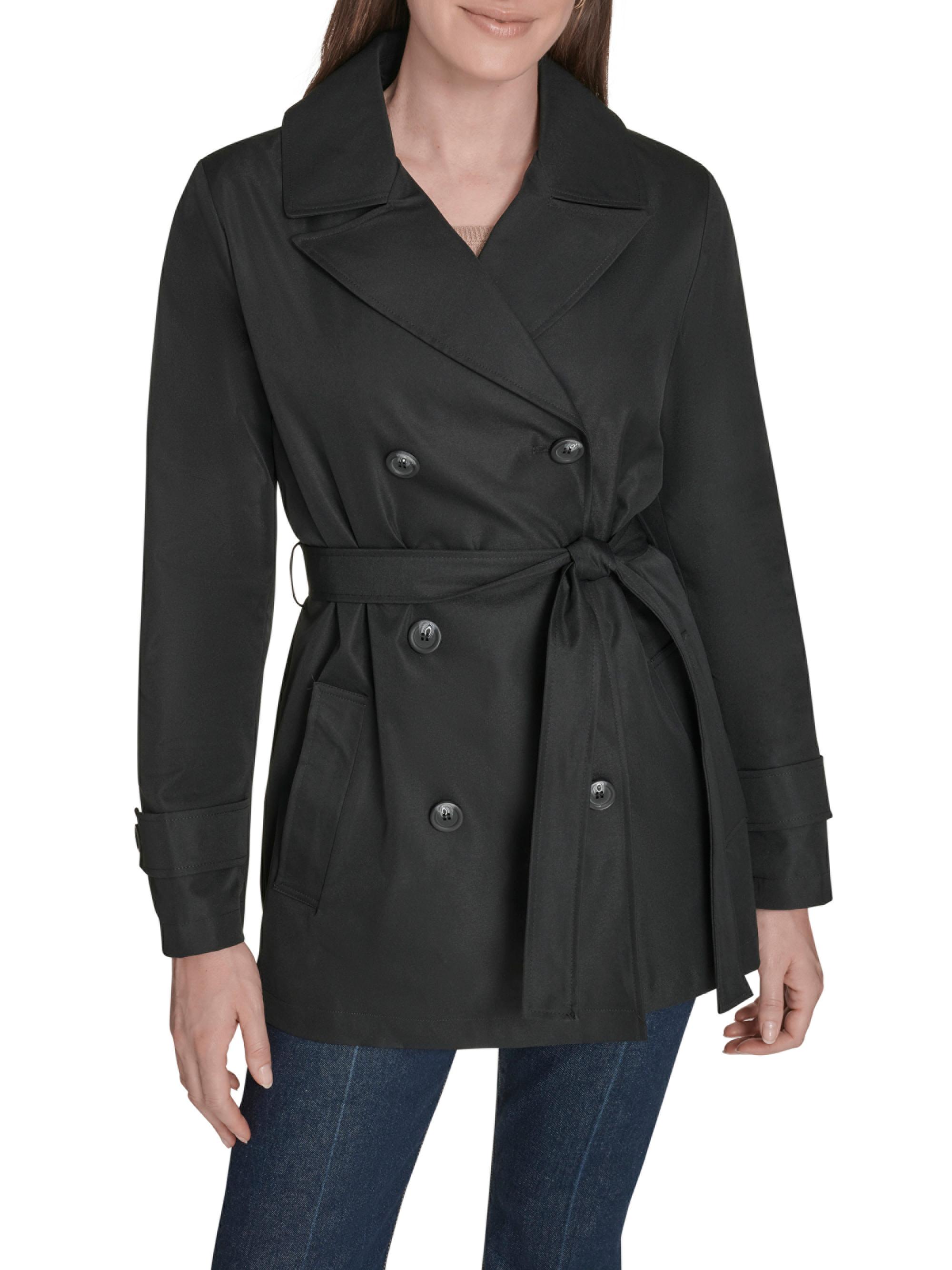 Click here for Tommy Hilfiger Womens Double-Breasted Trench Coat... prices
