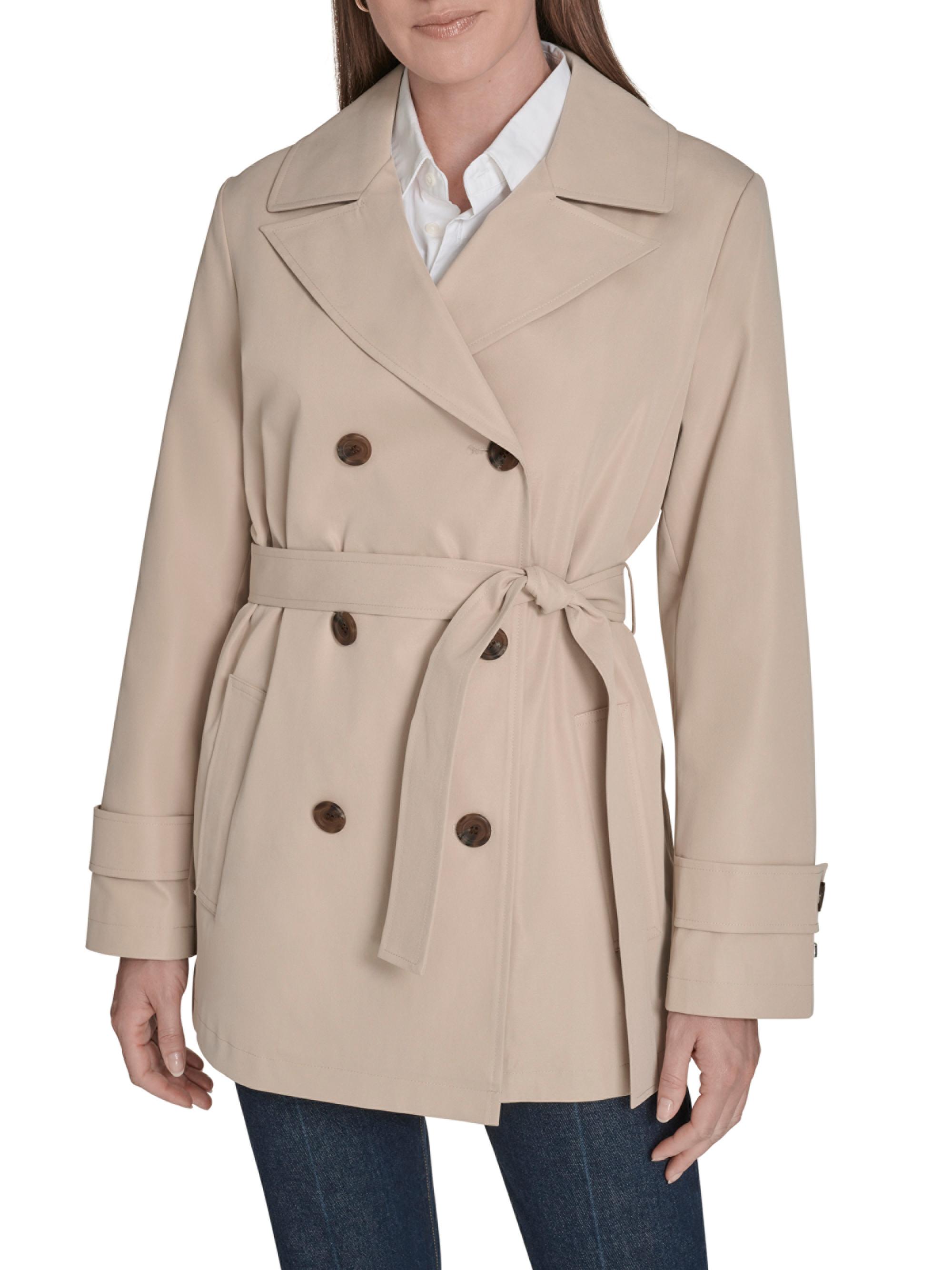 Click here for Tommy Hilfiger Womens Double-Breasted Trench Coat... prices