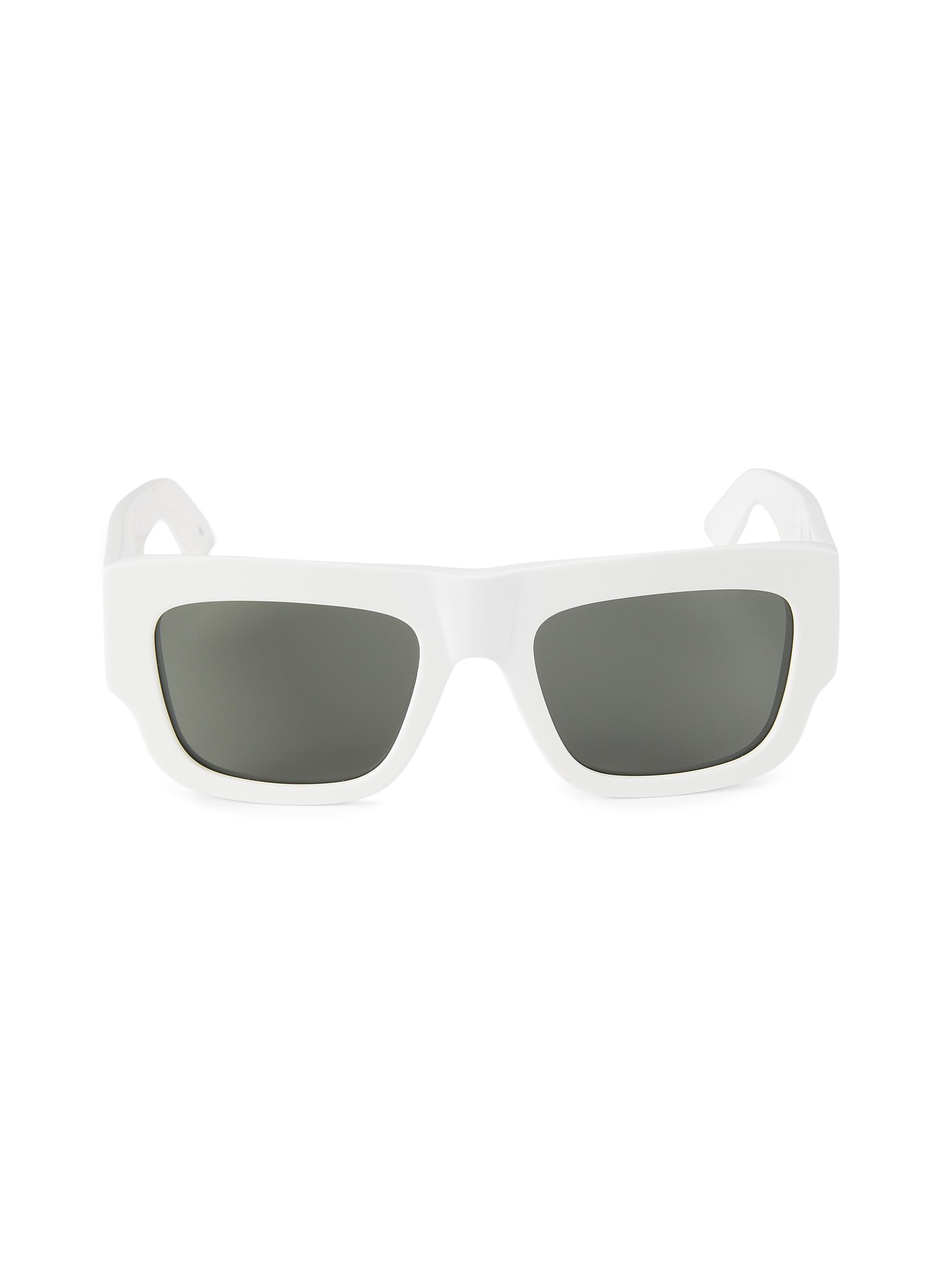 Click here for Mcqueen Mens 53MM Square Sunglasses - White prices