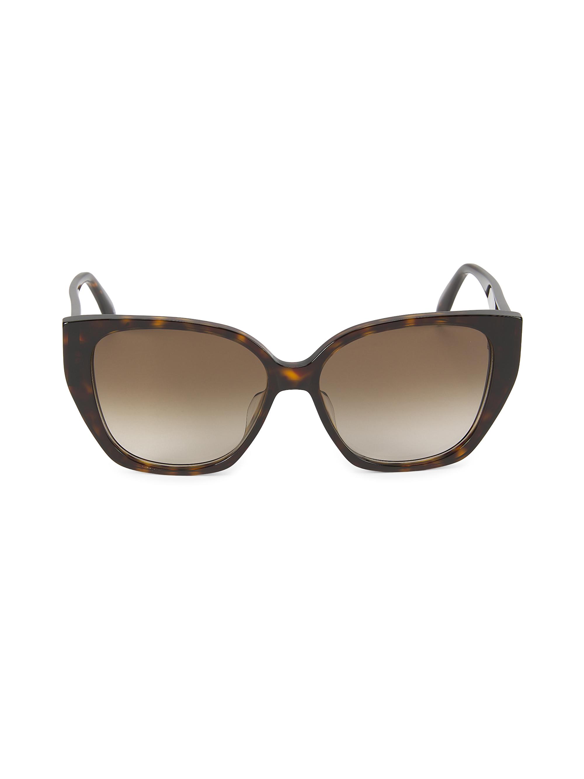 Click here for Mcqueen Womens 58MM Square Sunglasses - Havana prices