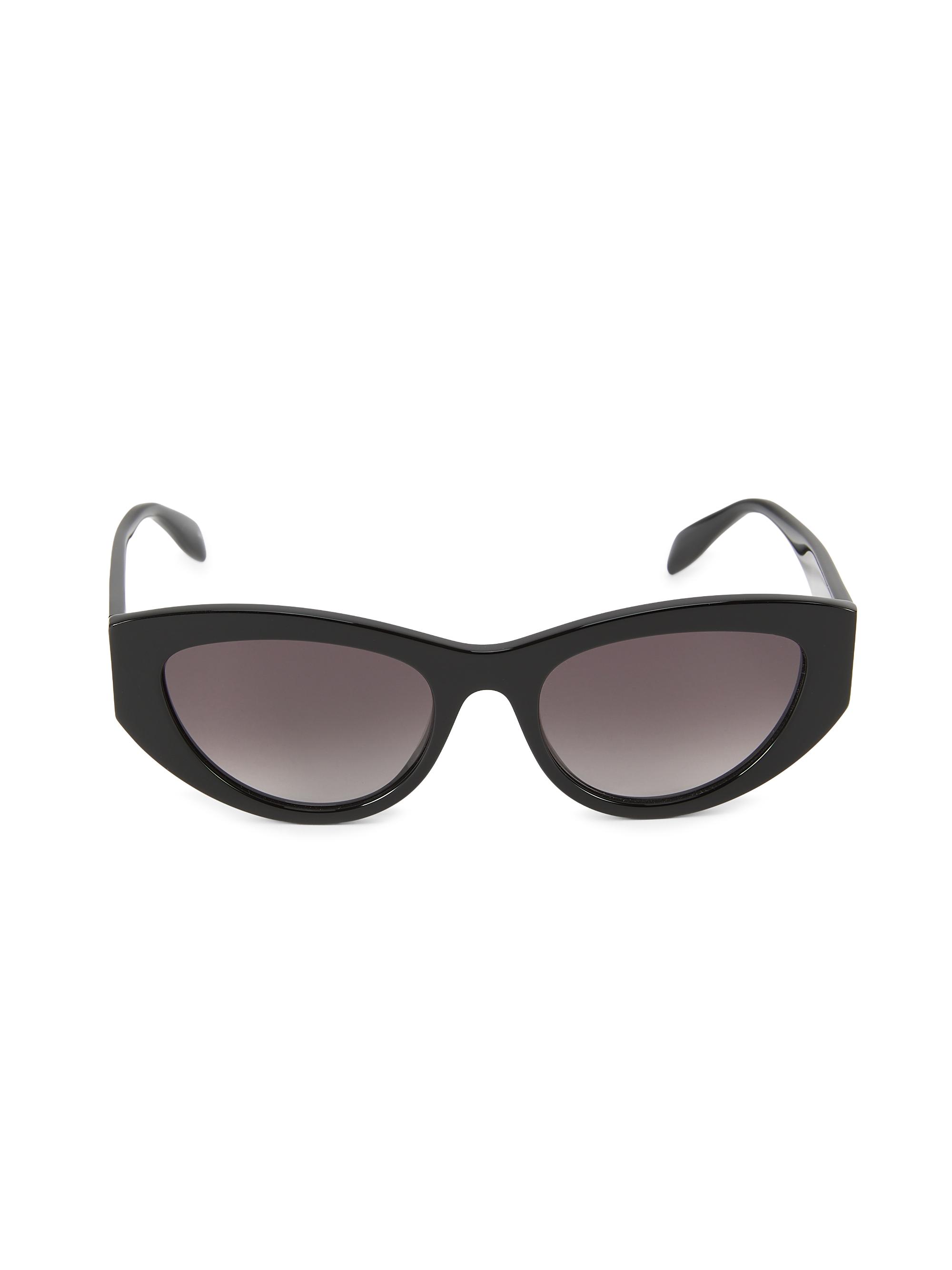 Click here for Mcqueen Womens 54MM Cat-Eye Sunglasses - Black prices
