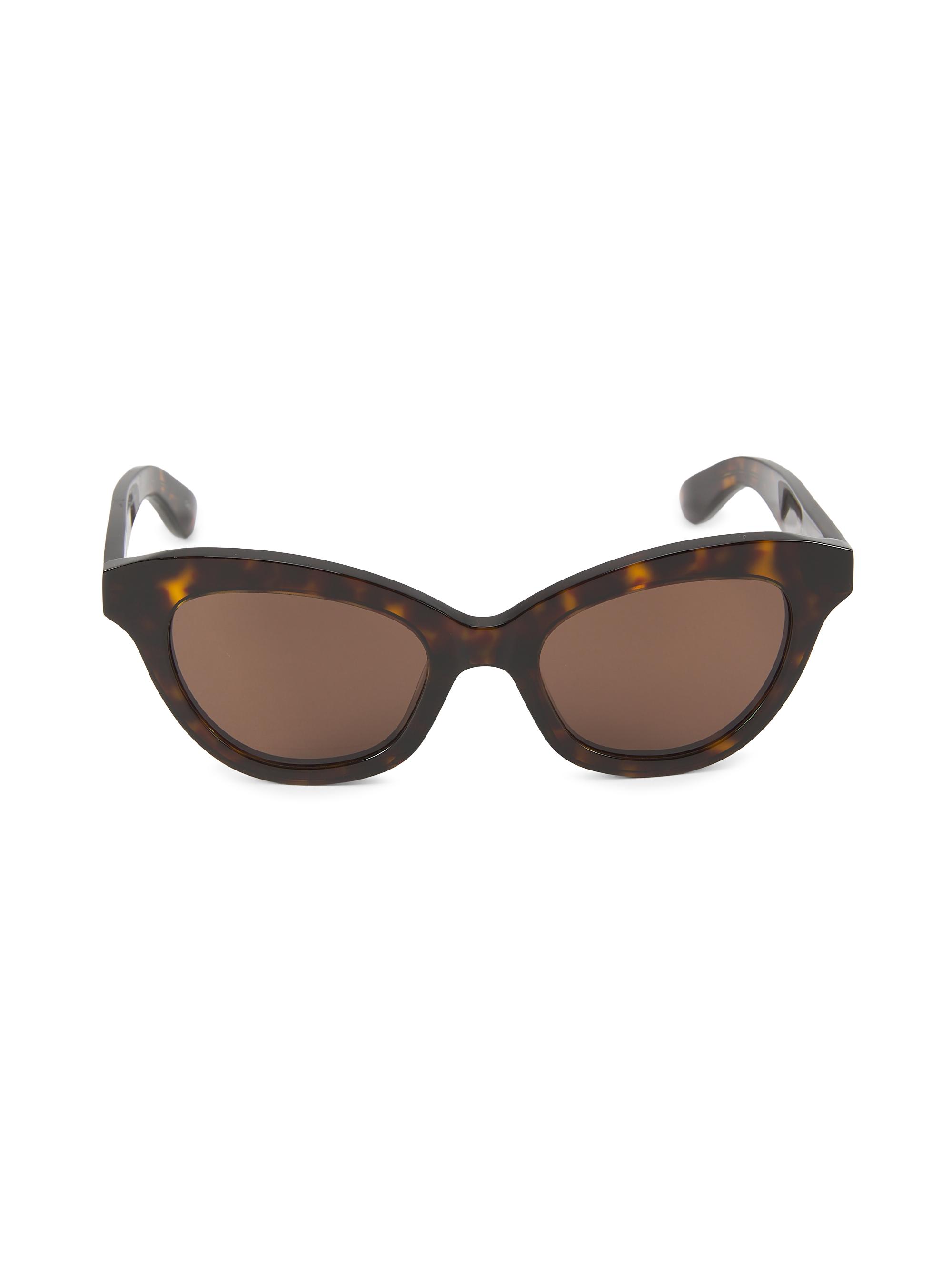 Click here for Mcqueen Womens 51MM Cat-Eye Sunglasses - Havana prices