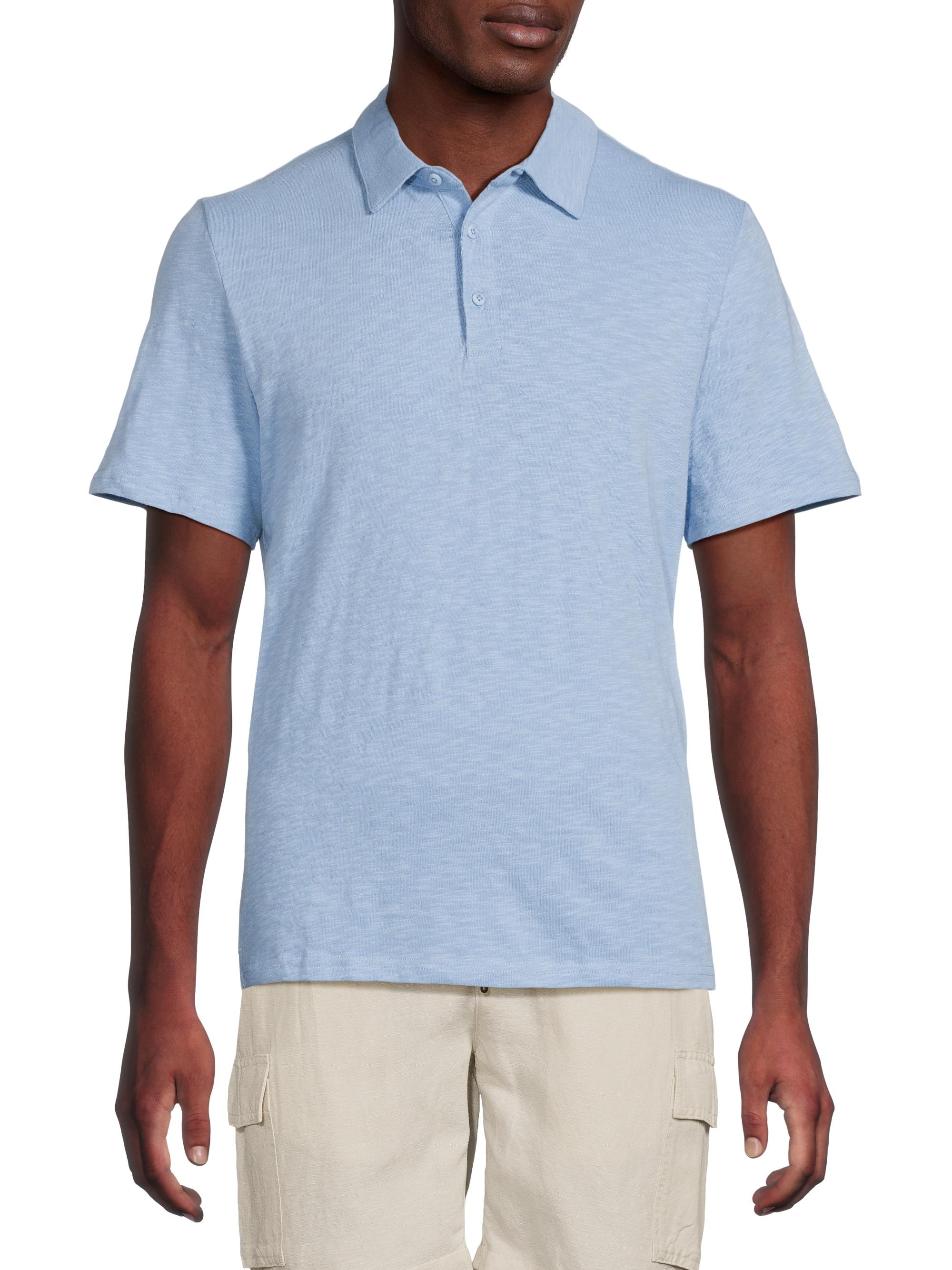Click here for Onia Mens Slub Textured Cotton Polo Shirt - Seapor... prices