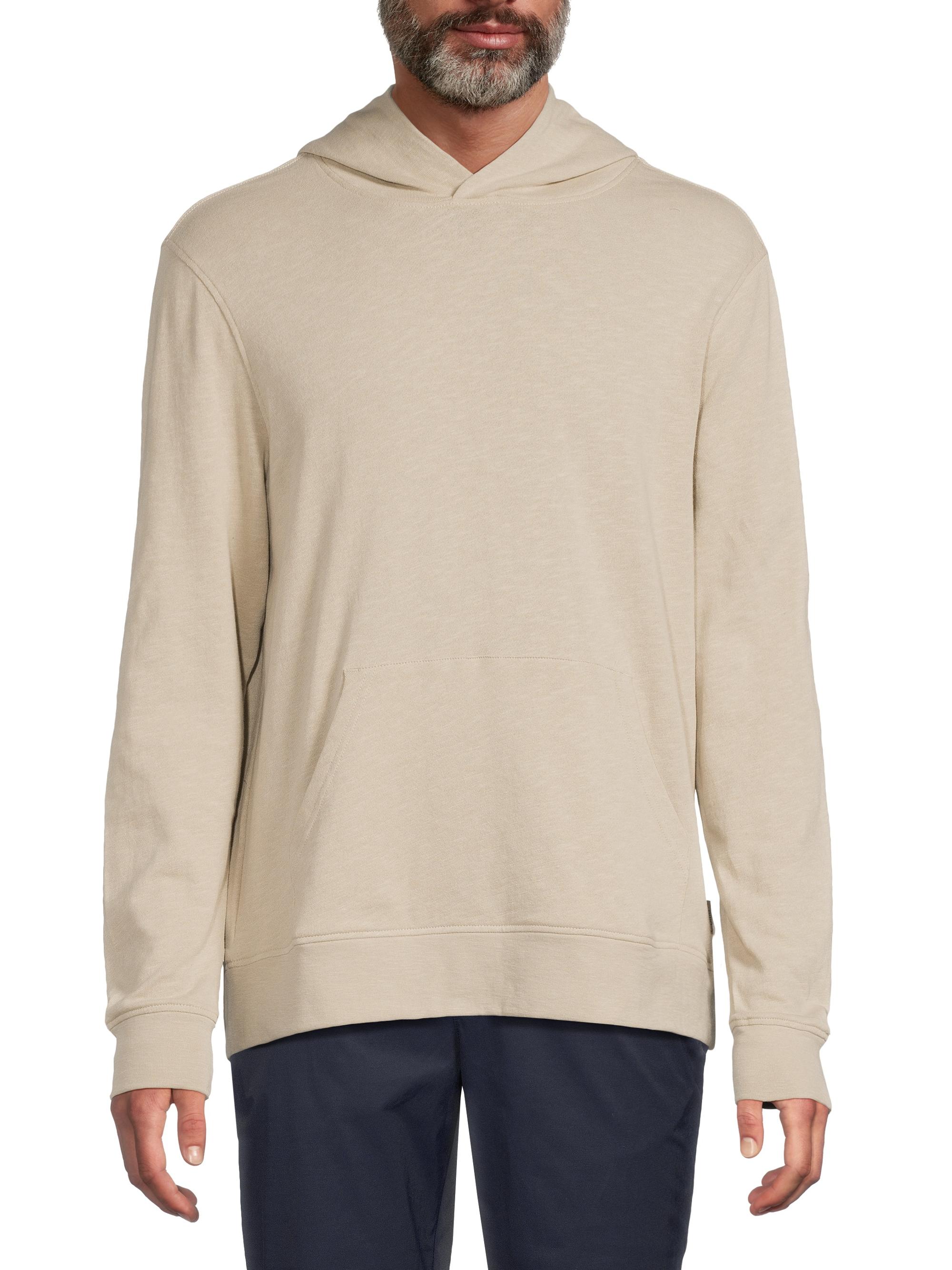 Click here for Onia Mens Heathered Cotton Hoodie - Sand - Size M prices