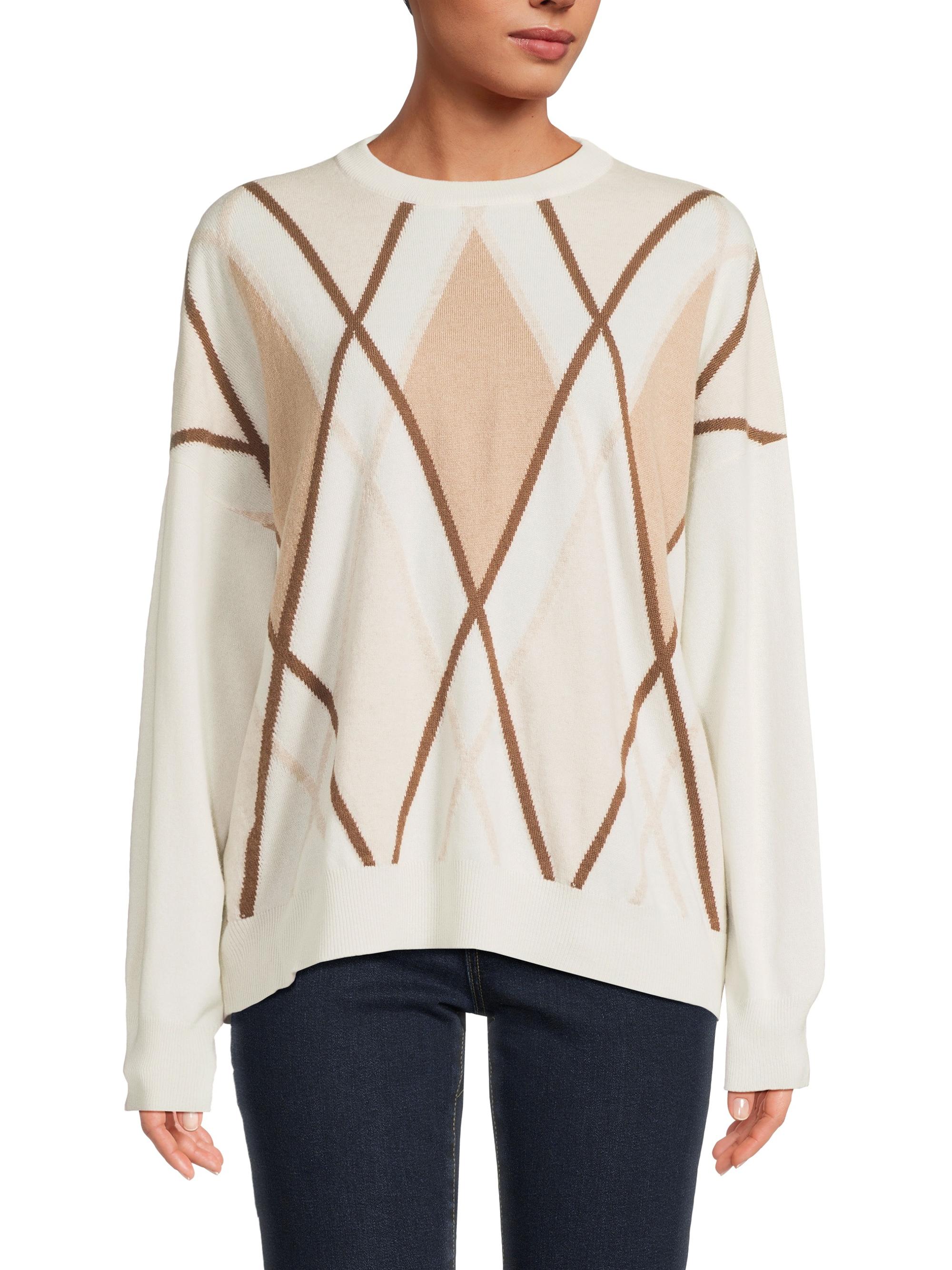 Click here for Brunello Cucinelli Womens Geometric Cashmere Sweat... prices