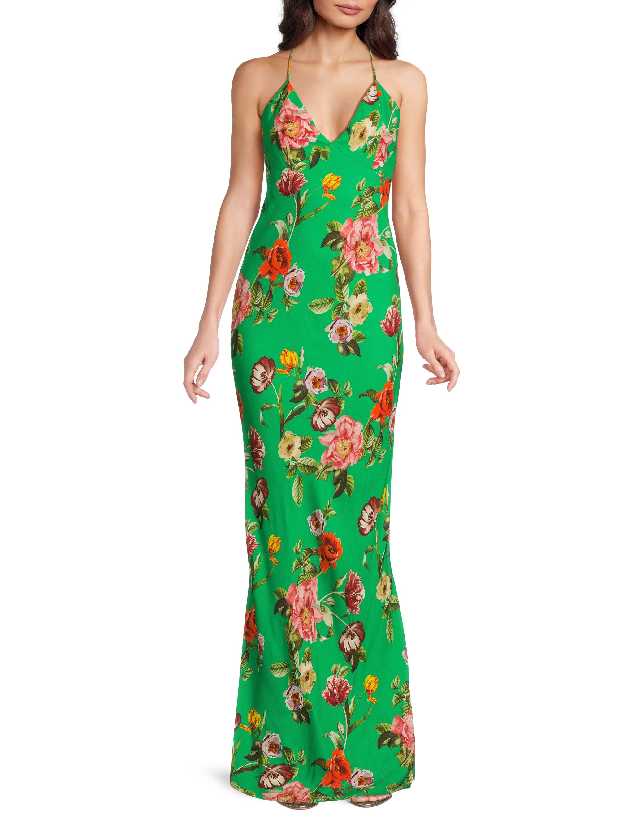 Click here for Alice and Olivia Loma V Neck Cami Maxi Dress prices