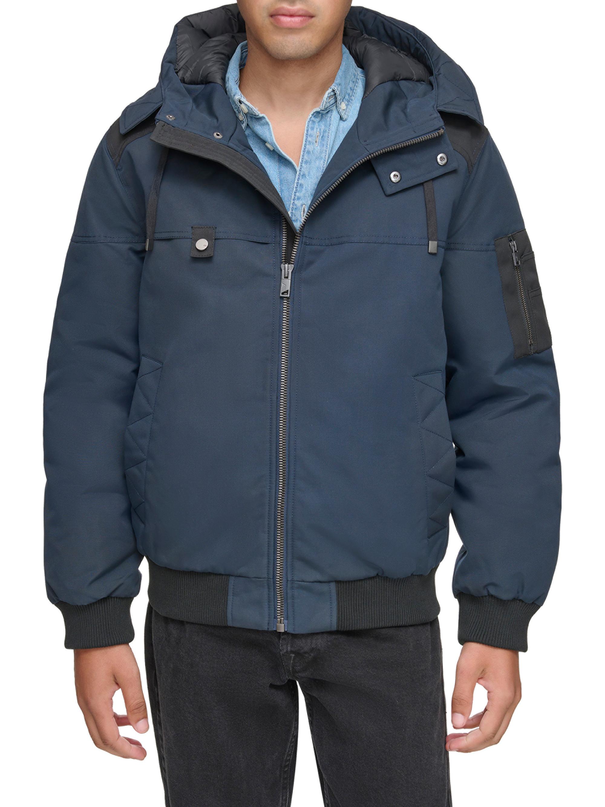 Click here for Marc New York Mens Wolmar Hooded Bomber Jacket - I... prices