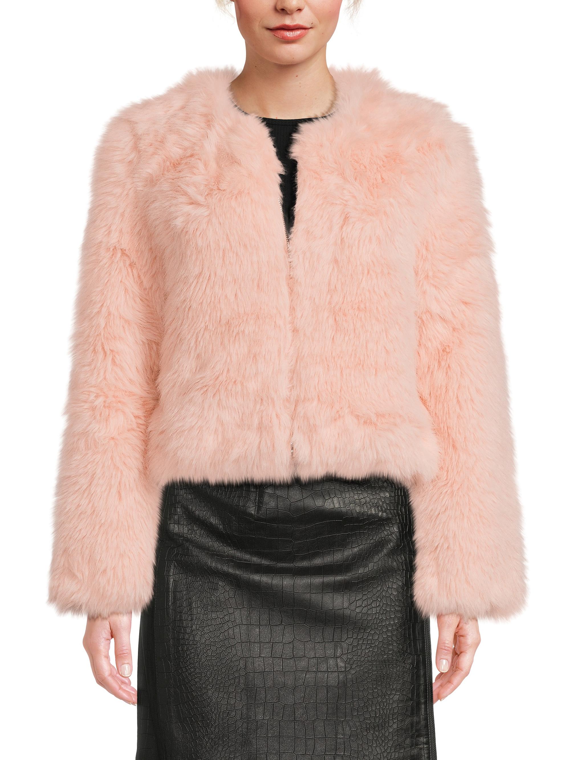 Click here for Walter Baker Womens Brielle Faux Fur Jacket - Blus... prices
