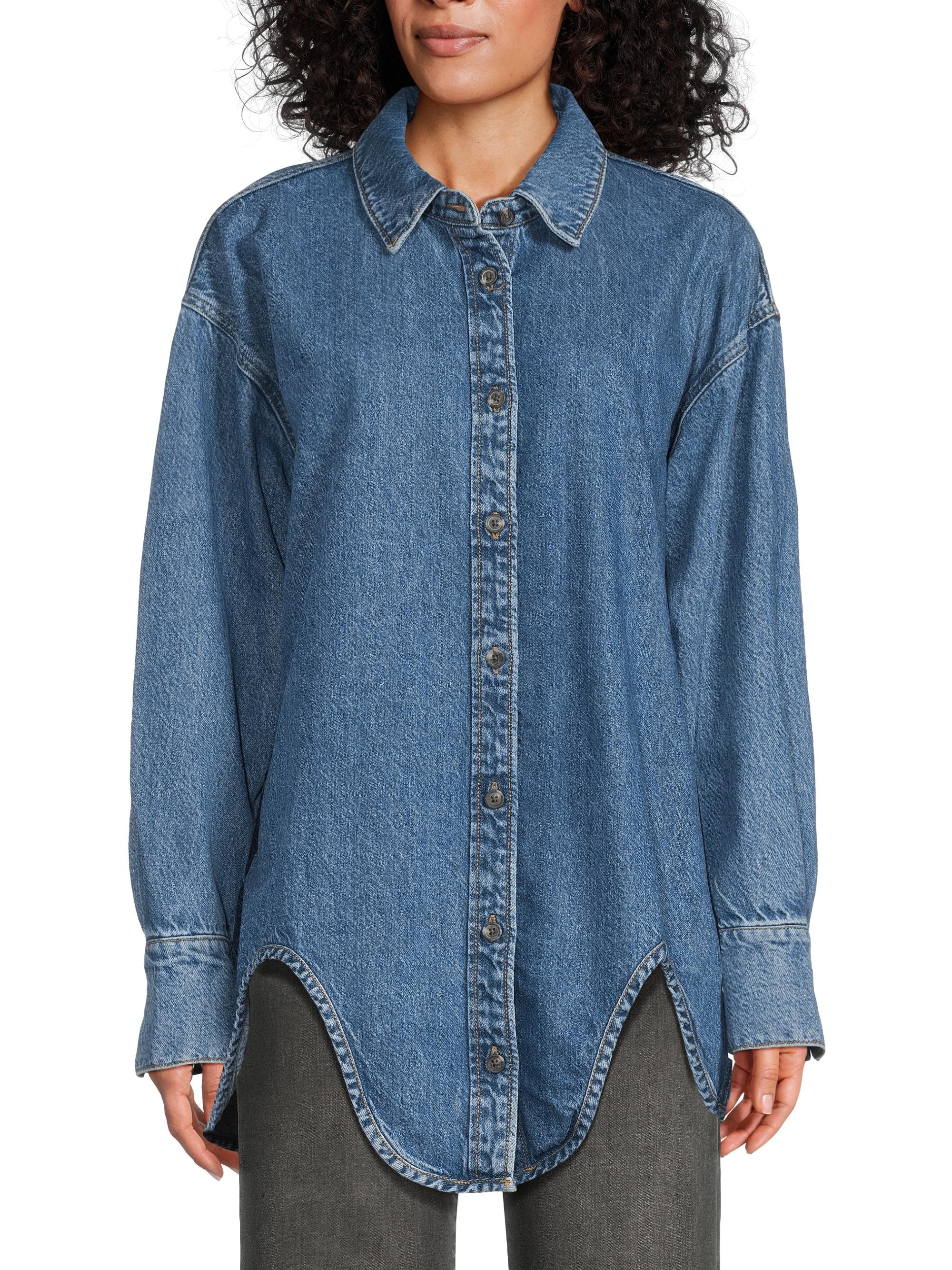 Click here for Hudson Jeans Womens Shelley Denim Shirt - Shelley... prices