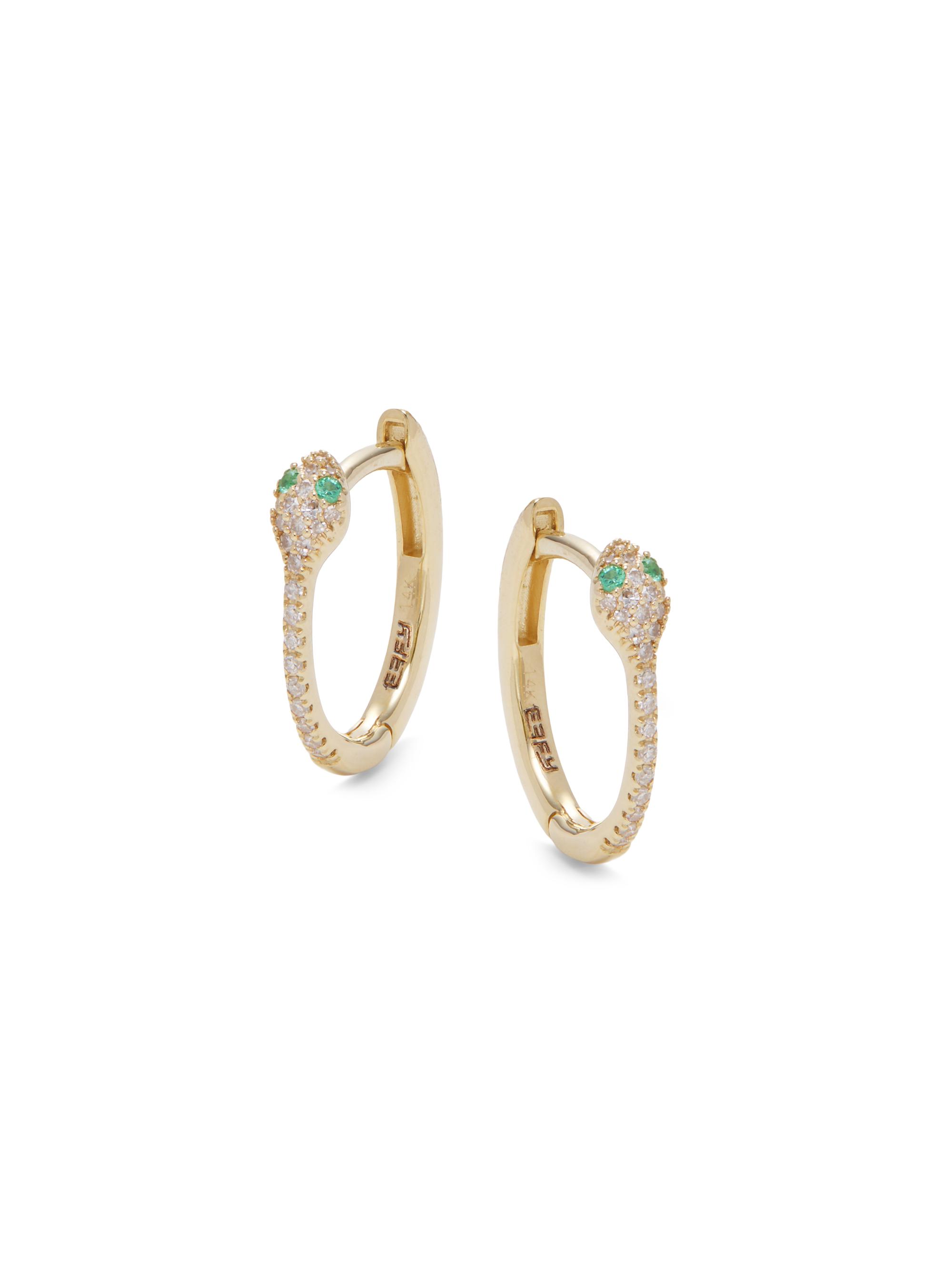 Click here for Saks Fifth Avenue Womens 14K Yellow Gold  0.09 TCW... prices